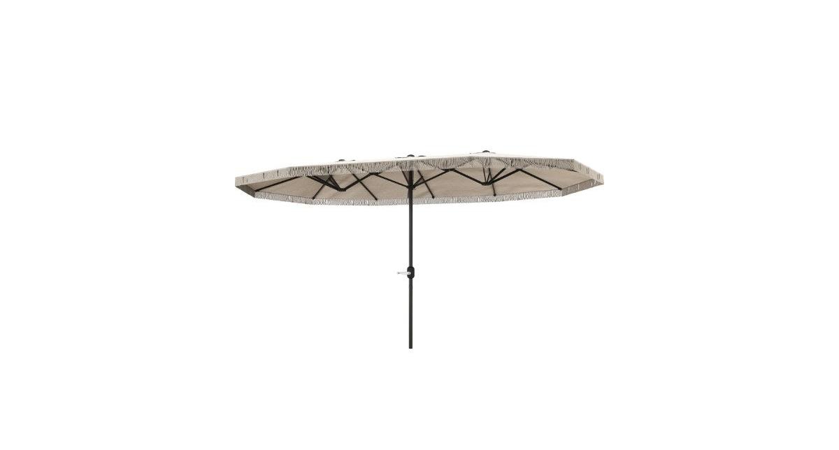 Click here for Clihome Extra Large Outdoor Umbrella Rectangle Pat... prices