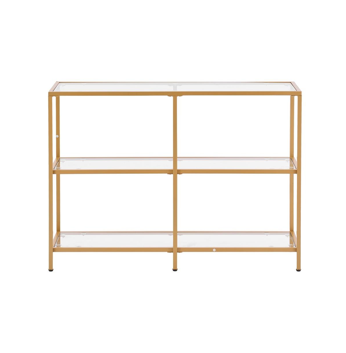 Click here for Sugift 3-Tier Glass Console Table Rectangle Sofa S... prices