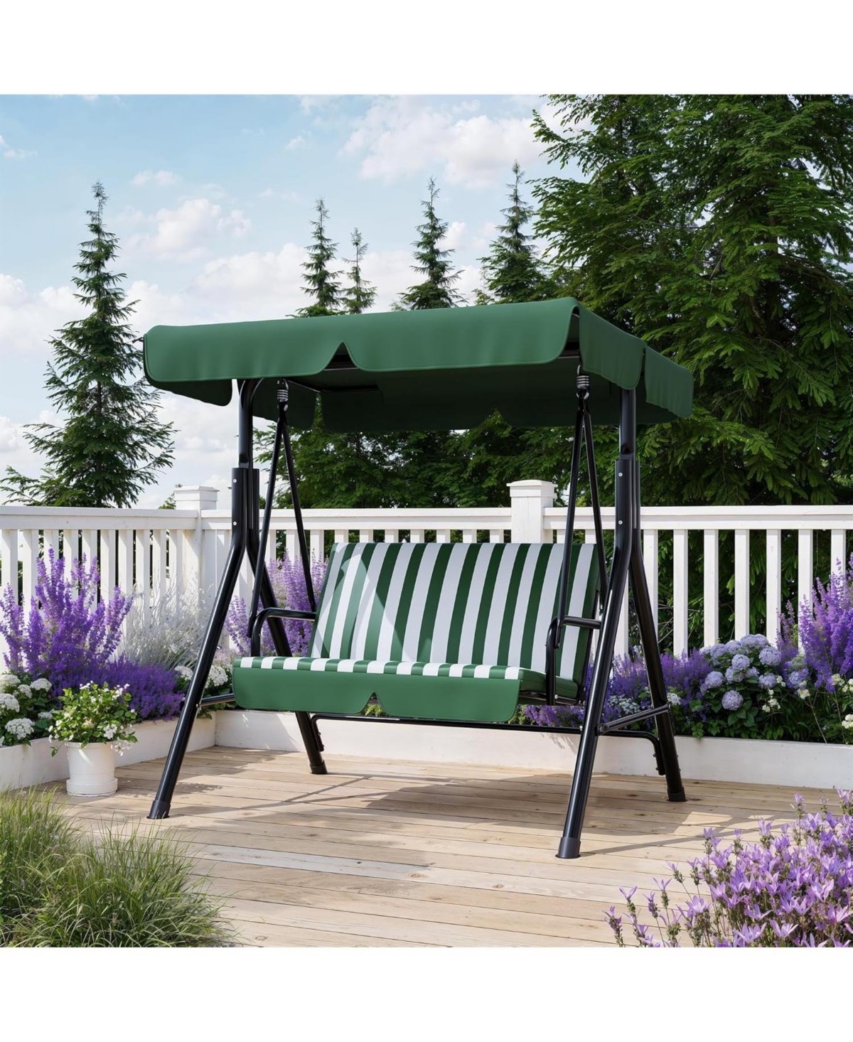 Click here for GarveeLife Outdoor Porch Swing with Adjustable Can... prices