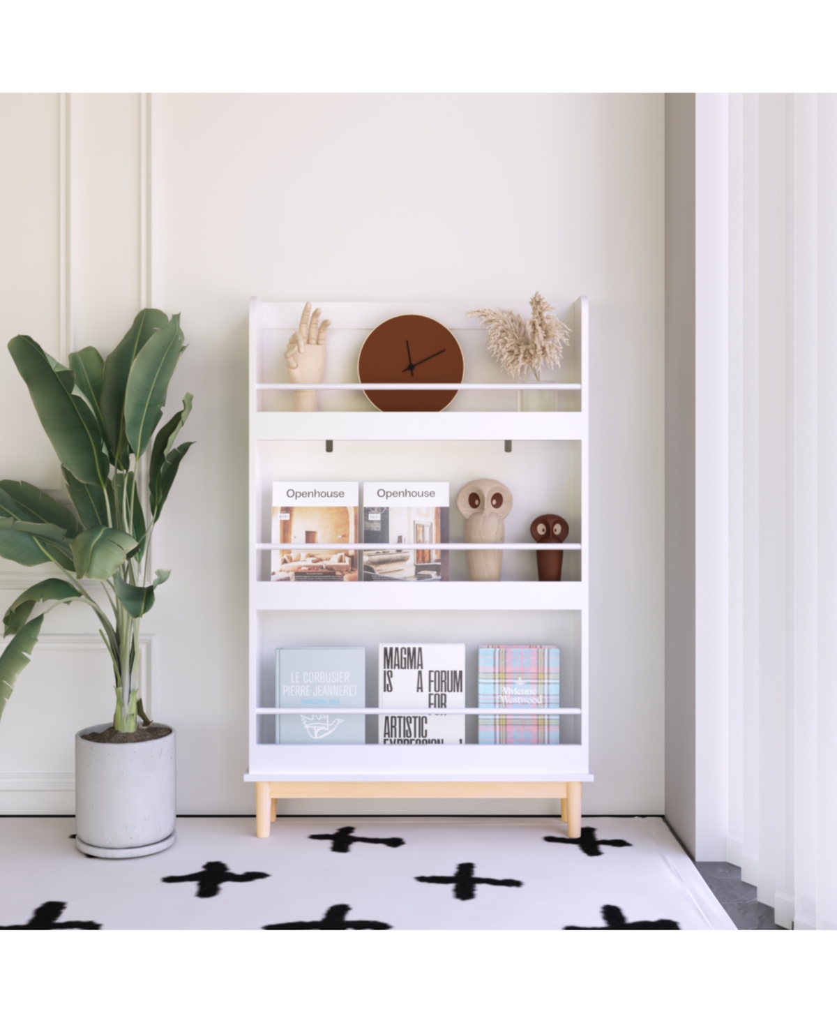 Click here for Rainsken Wall-Mounted Kids Bookshelf  3-Tier Displ... prices