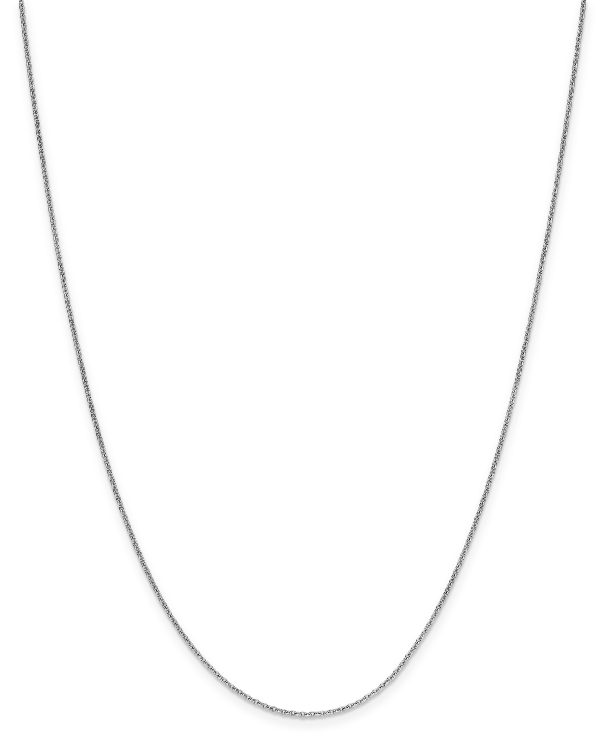 Click here for Macys Cable Chain Necklace in Platinum - White prices