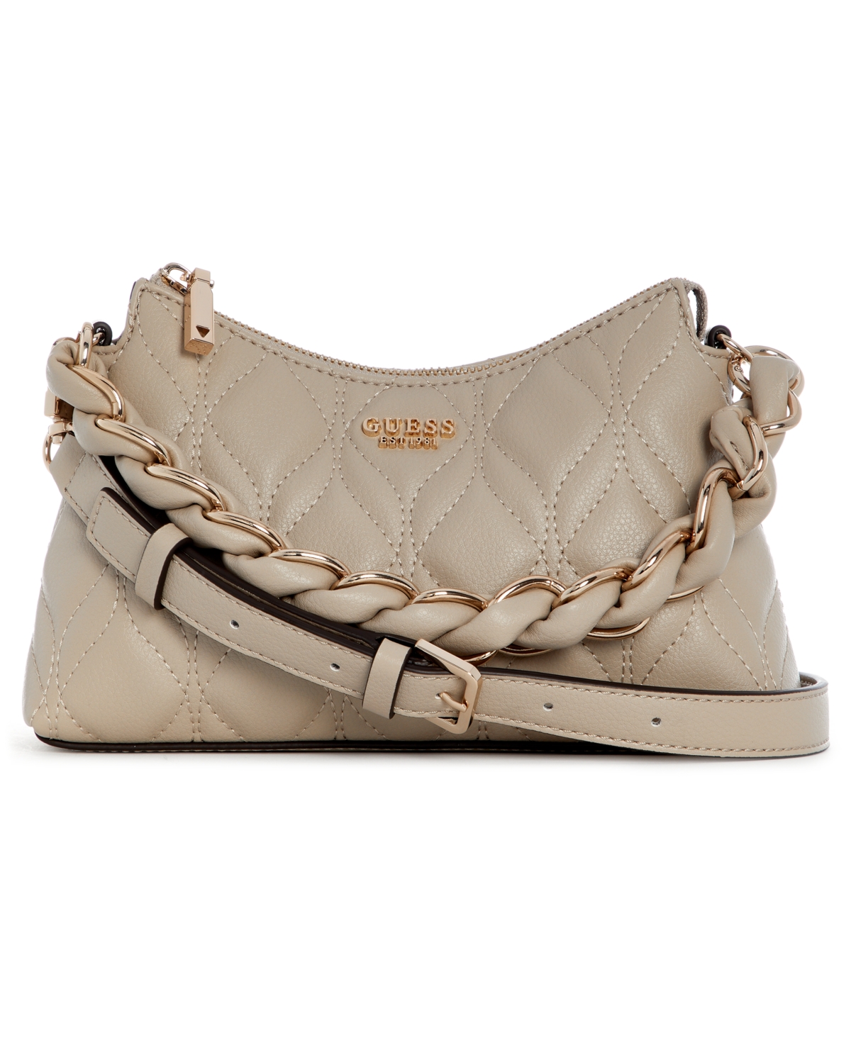 Click here for Guess Maxine Mini Shoulder Bag - Beige prices