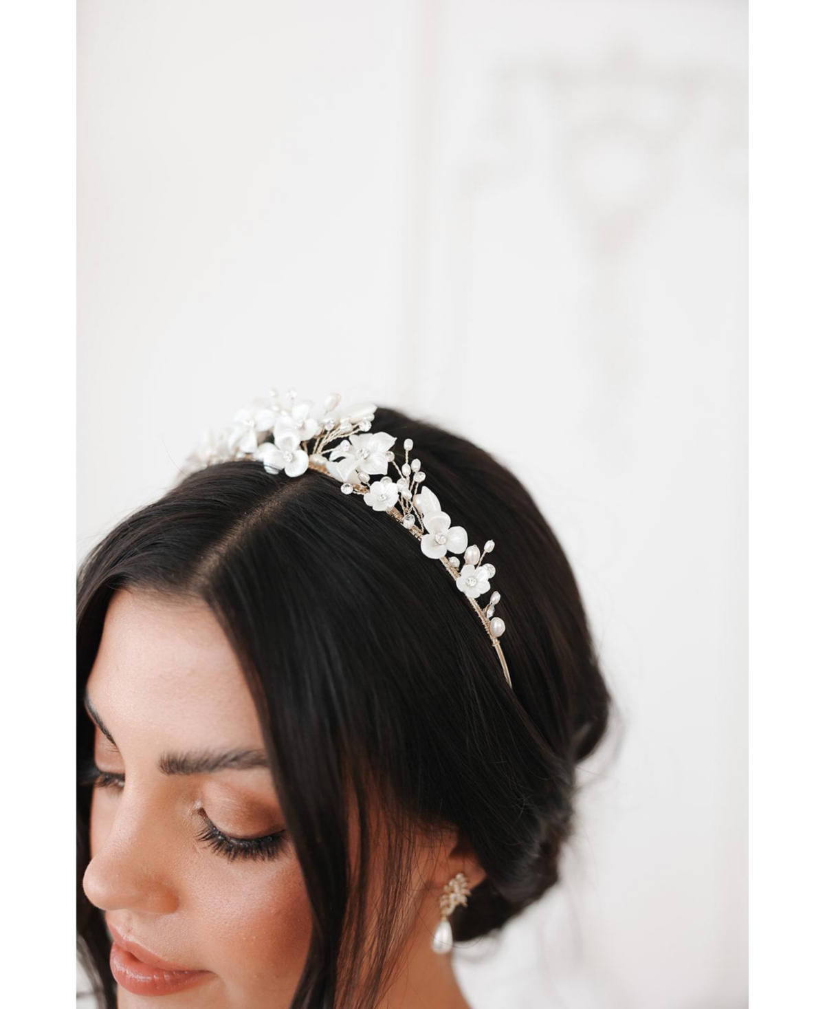 Click here for Untamed Petals Josephine Crystal Tiara - Gold prices