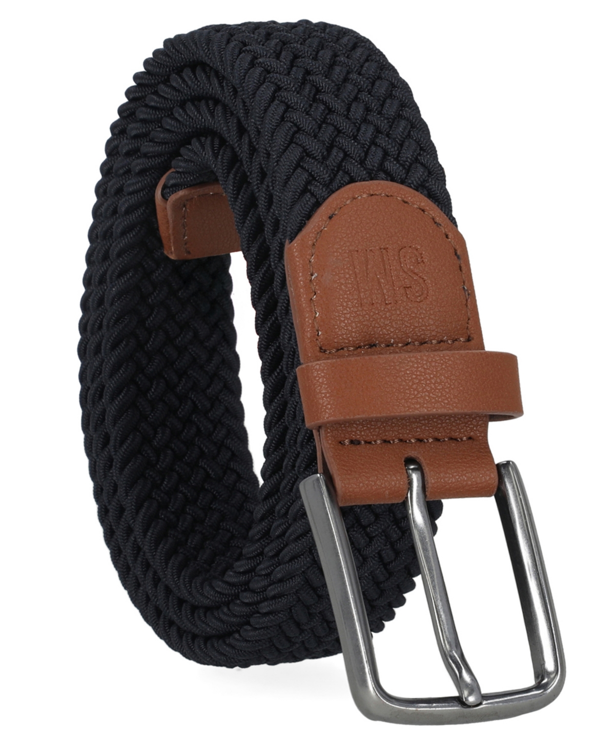 Click here for Steve Madden Mens Woven Elastic Belt - Navy Blue prices