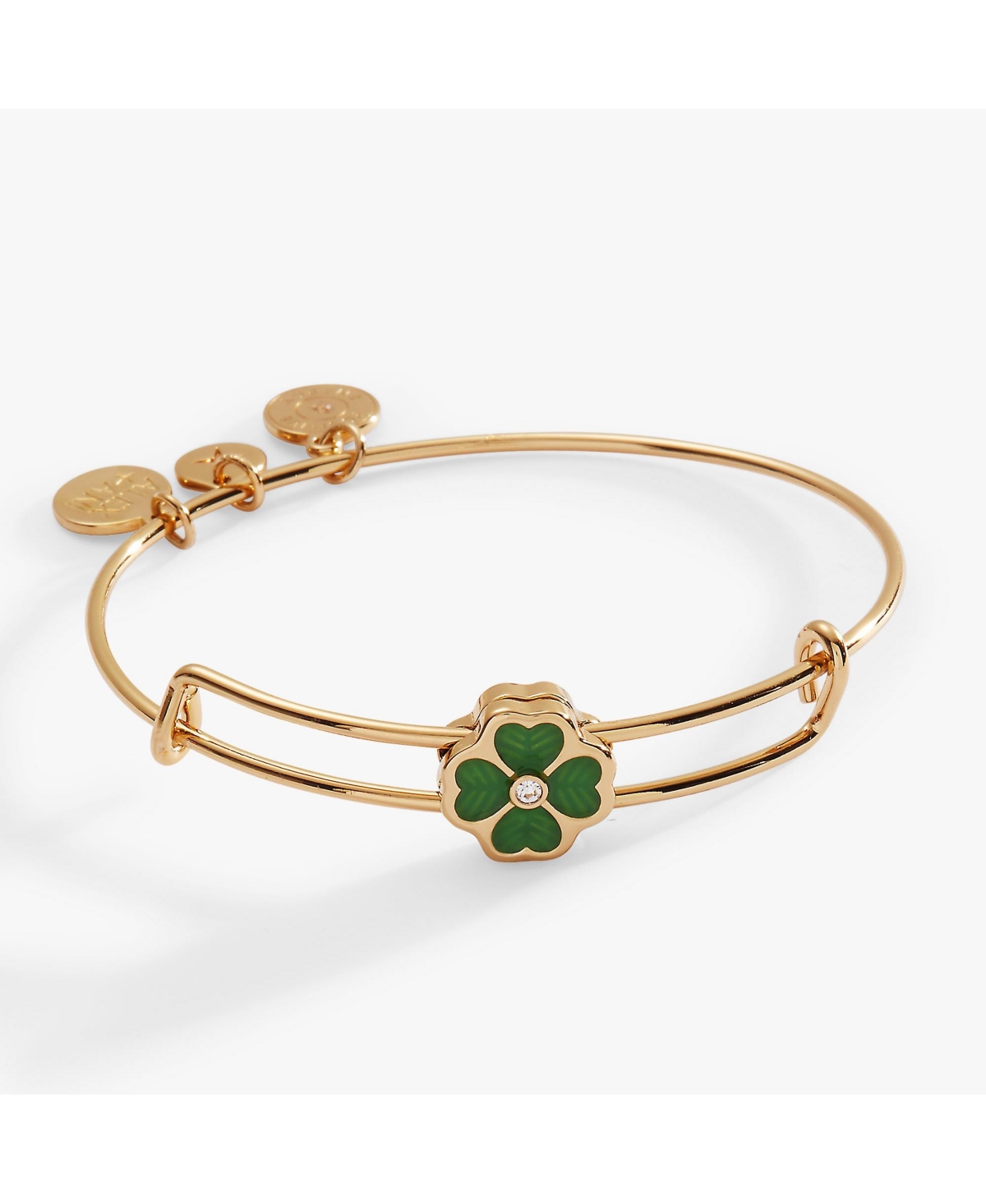 Click here for Alex and Ani Four-Leaf Clover Slider Charm Bangle... prices