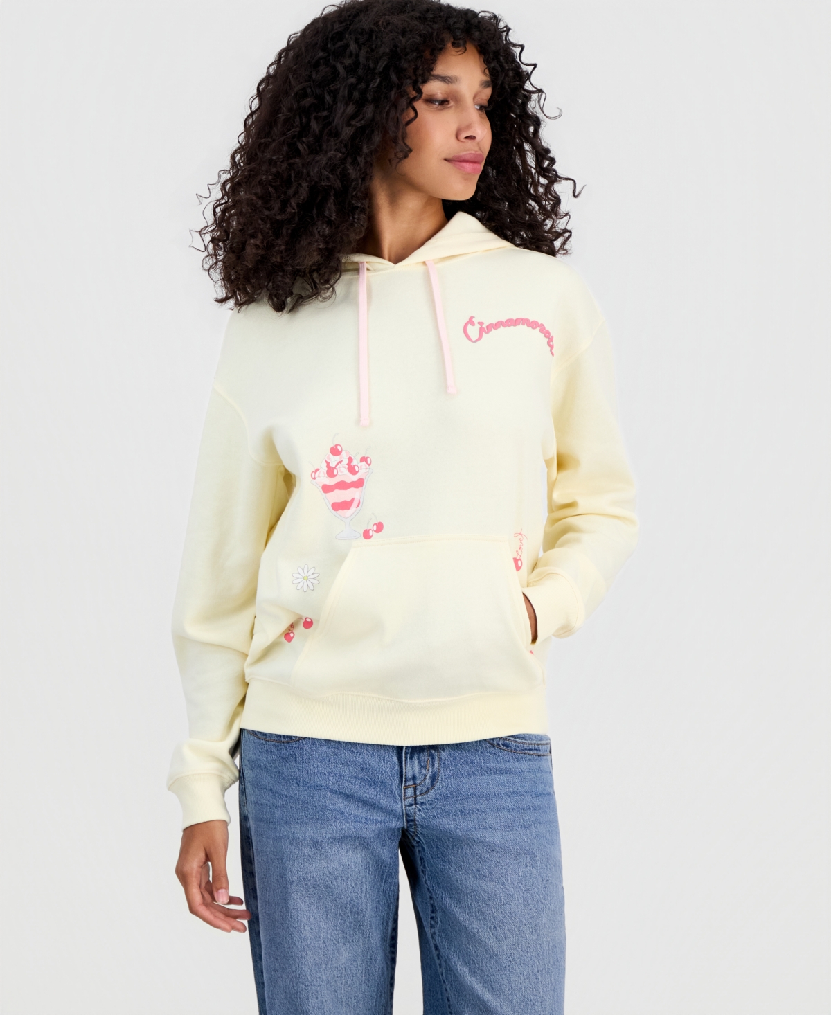 Click here for Sanrio Juniors Cinnamoroll Graphic Hoodie - Vanill... prices