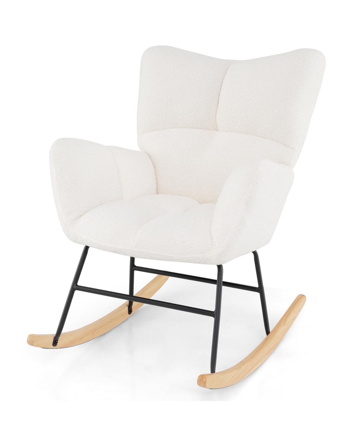 Click here for Gouun Nursery Rocking Chair with Teddy Fleece Upho... prices