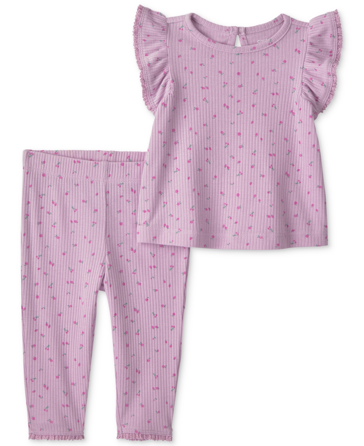 Click here for Carters Baby Girls Cherry Short-Sleeve Top and Pan... prices