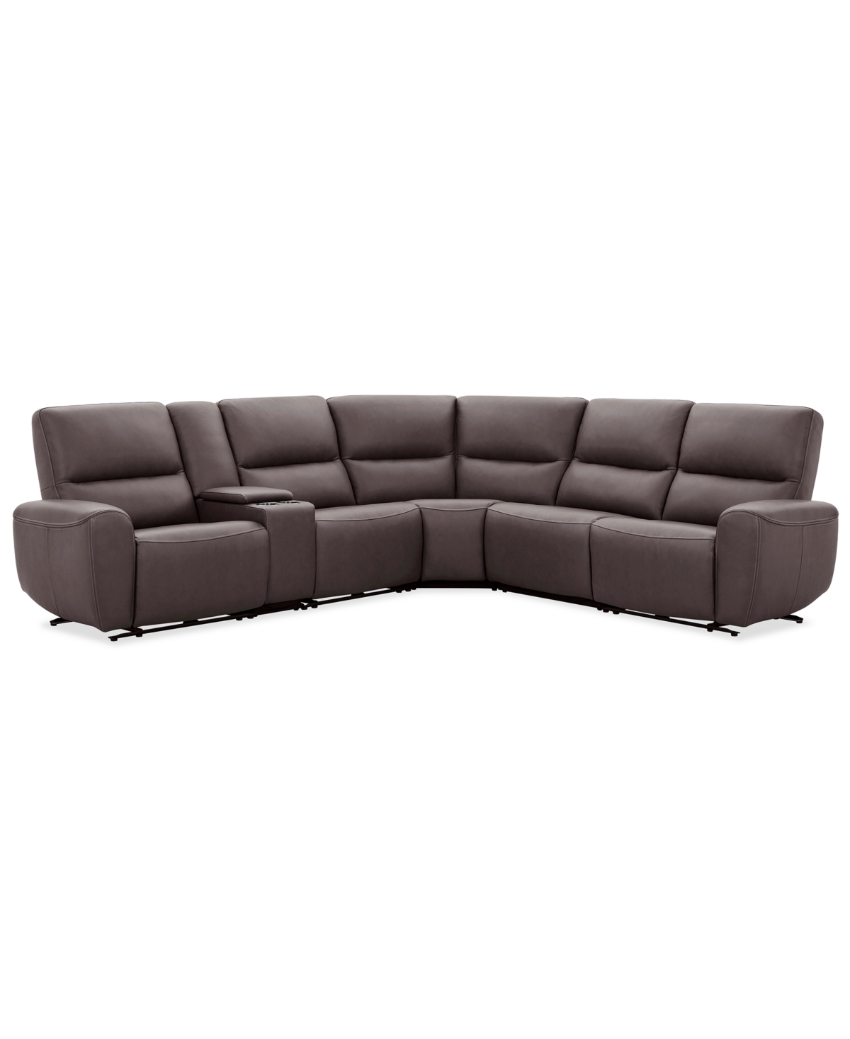 Click here for Symond 6-Piece Leather 2 Power Motion Sectional So... prices