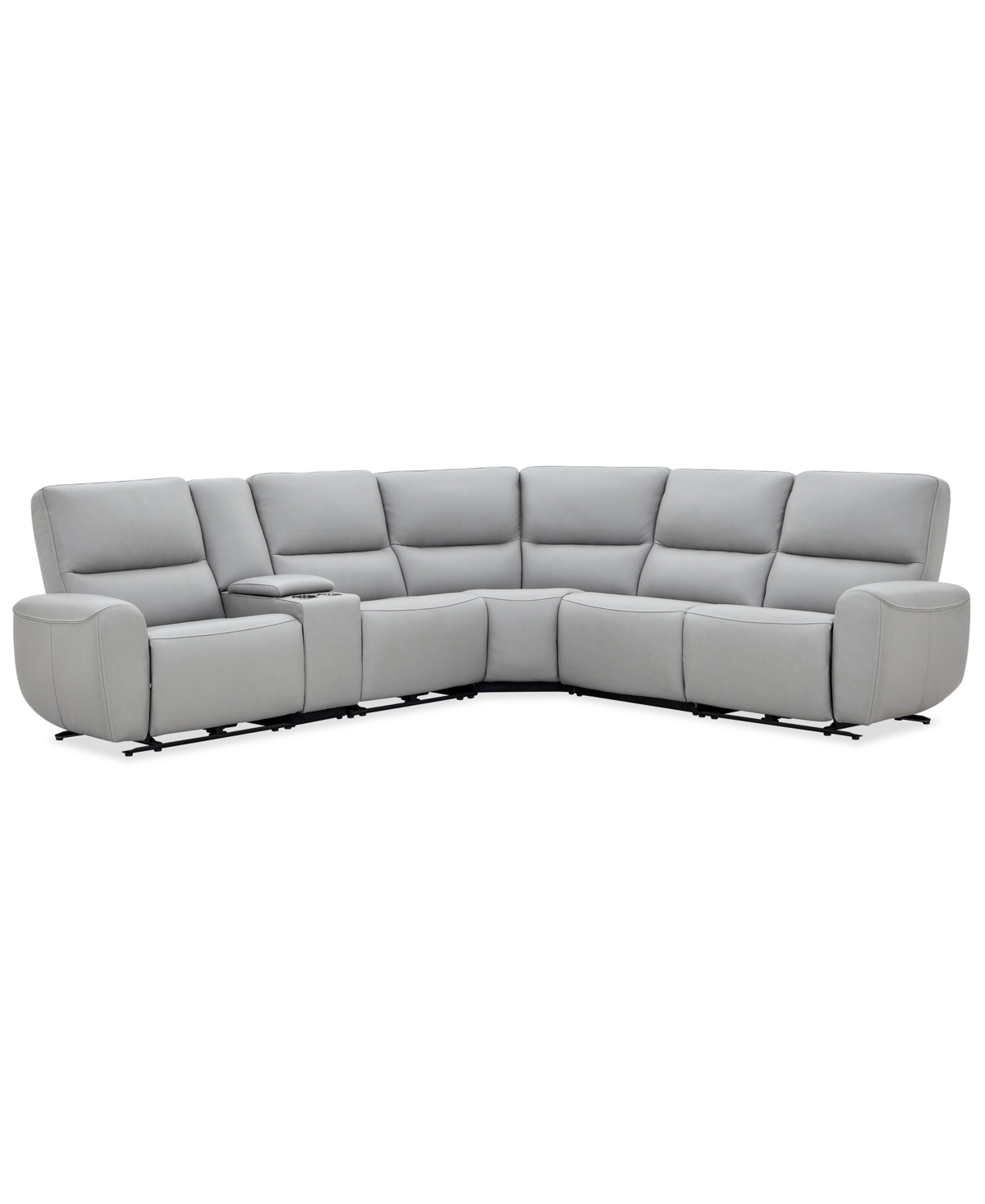 Click here for Symond 6-Piece Leather 2 Power Motion Sectional So... prices