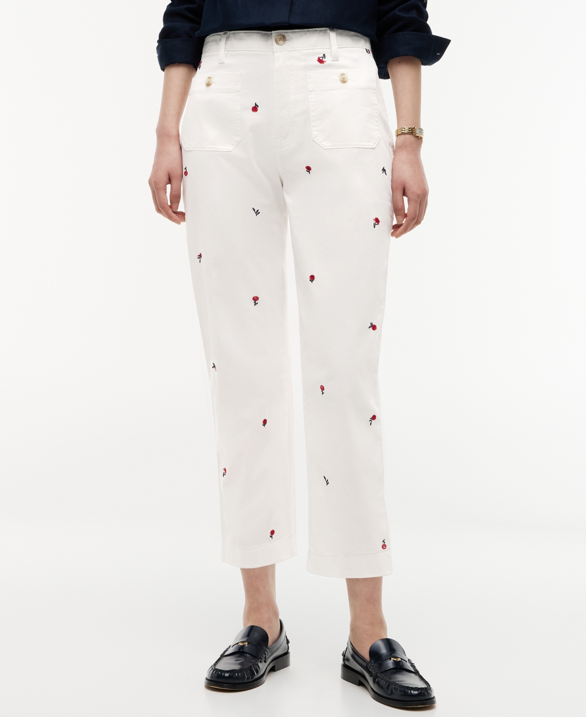 Click here for Tommy Hilfiger Womens Patch Pocket Printed Chinos... prices
