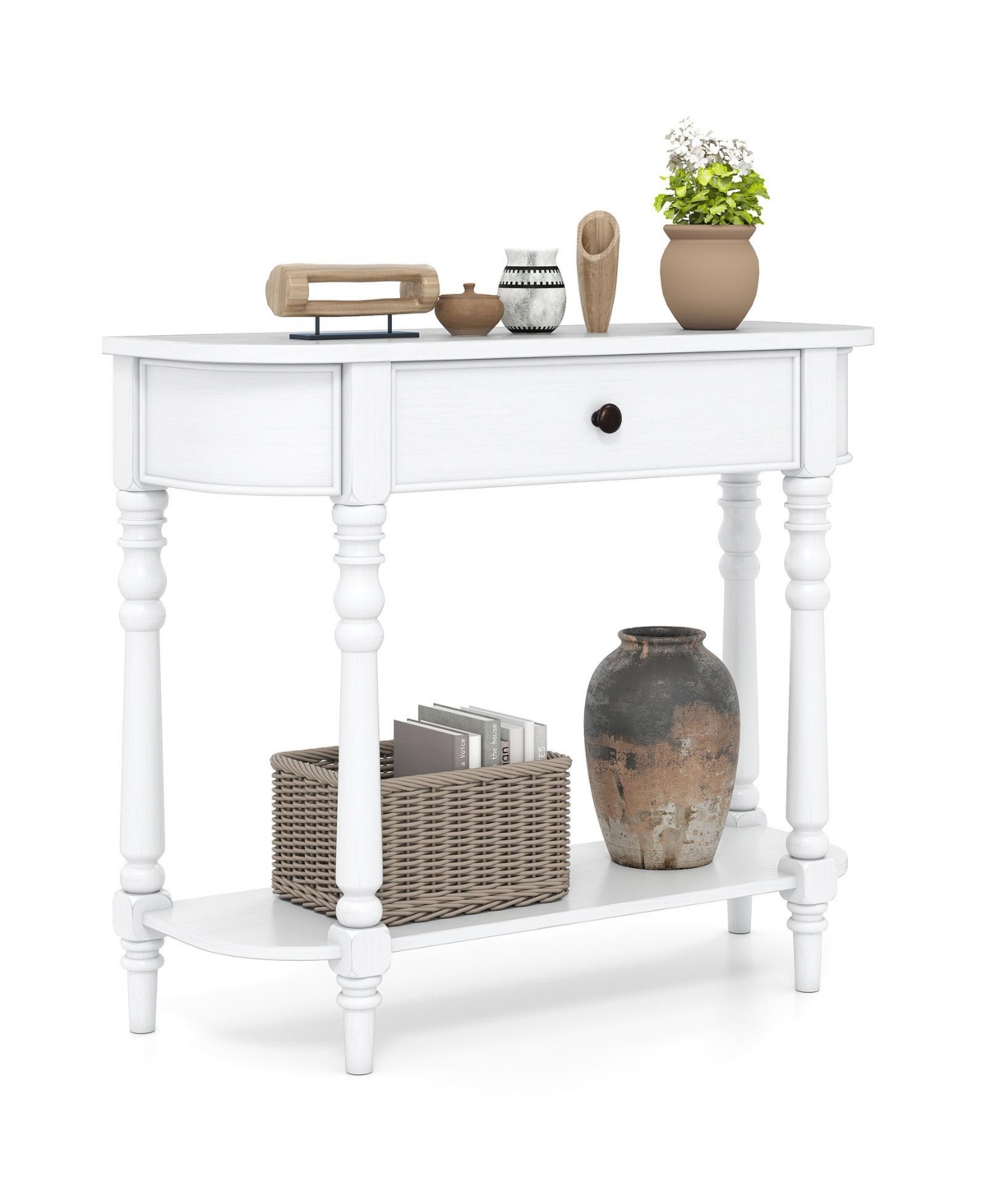 Click here for Gouun Retro 36-Inch Console Table with Drawer and... prices