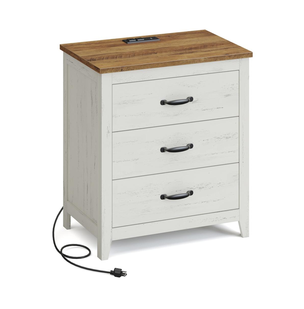 Click here for Slickblue Farmhouse Bedside Table with Charging St... prices