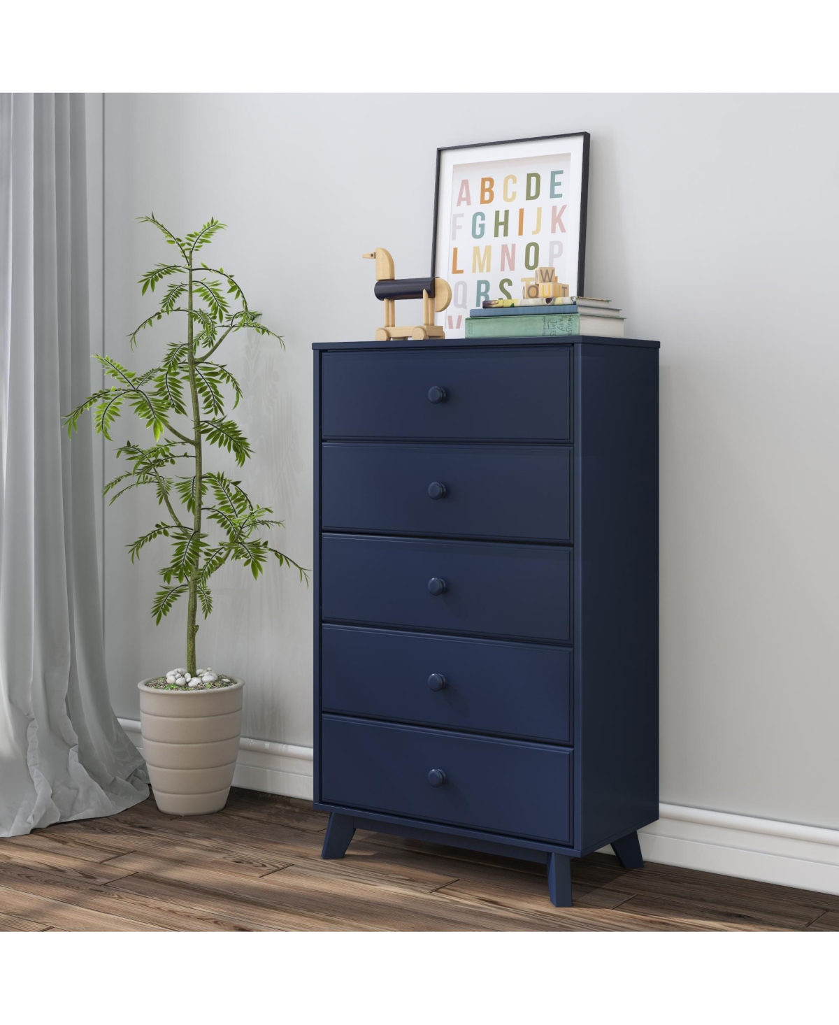 Click here for Max & Lily 5 Drawer Dresser. - Blue prices