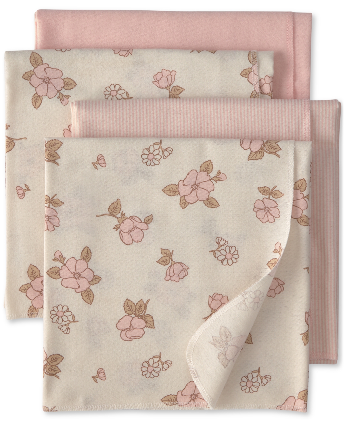 Click here for Carters Baby Girls Flowers Receiving Blankets  4-P... prices