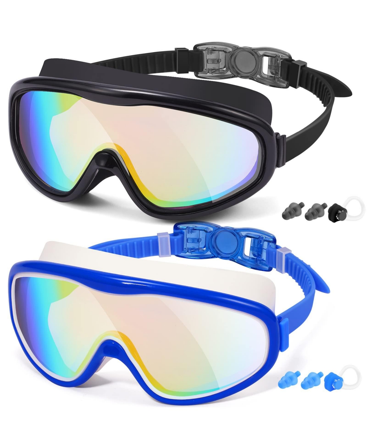 Click here for Gnuadz Swim Goggles Wide View Anti-fog Mirrored Le... prices
