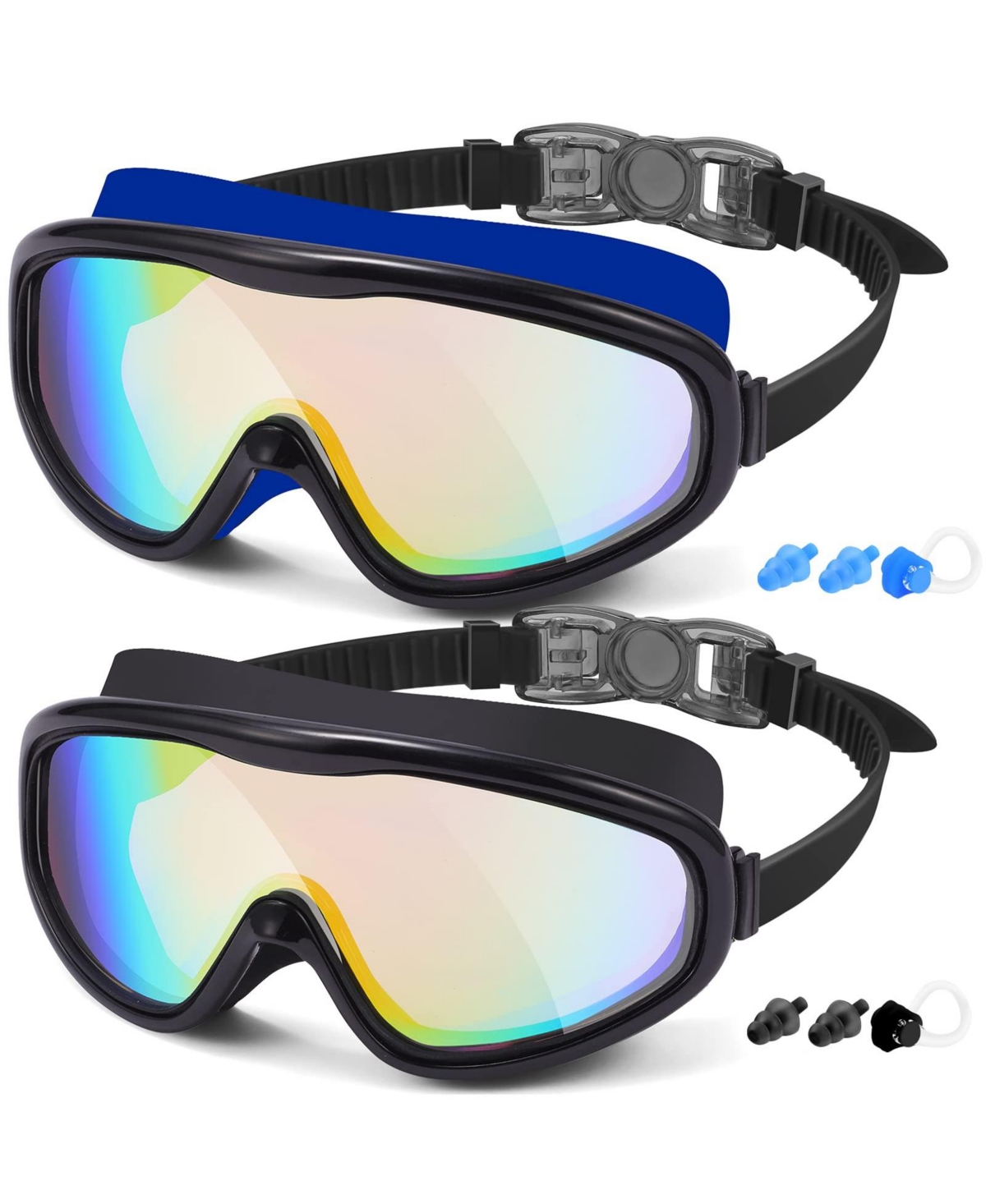 Click here for Gnuadz Swim Goggles Wide View Anti-fog Mirrored Le... prices