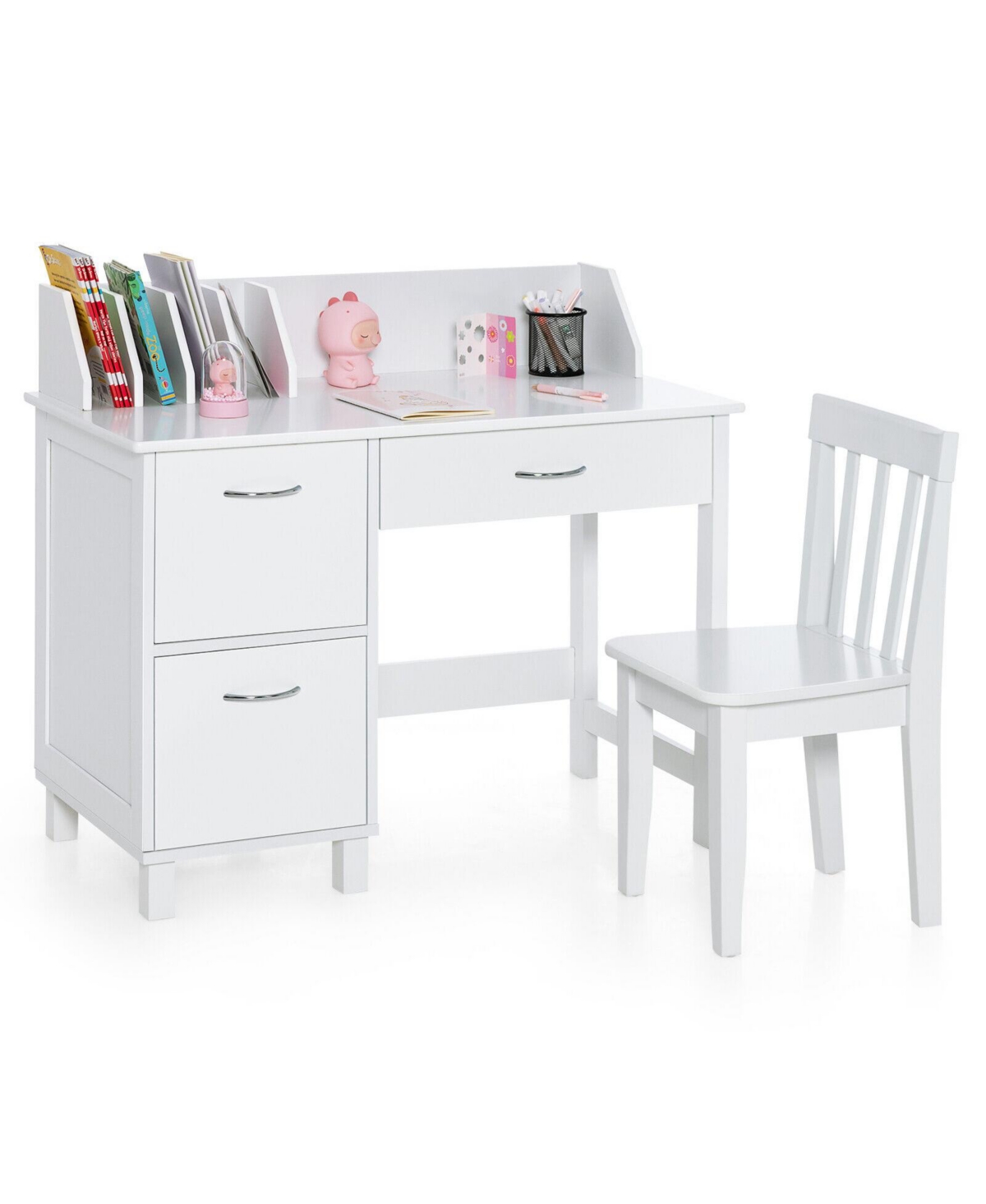 Click here for Gouun Kids Writing Desk and Chair Set with Storage... prices