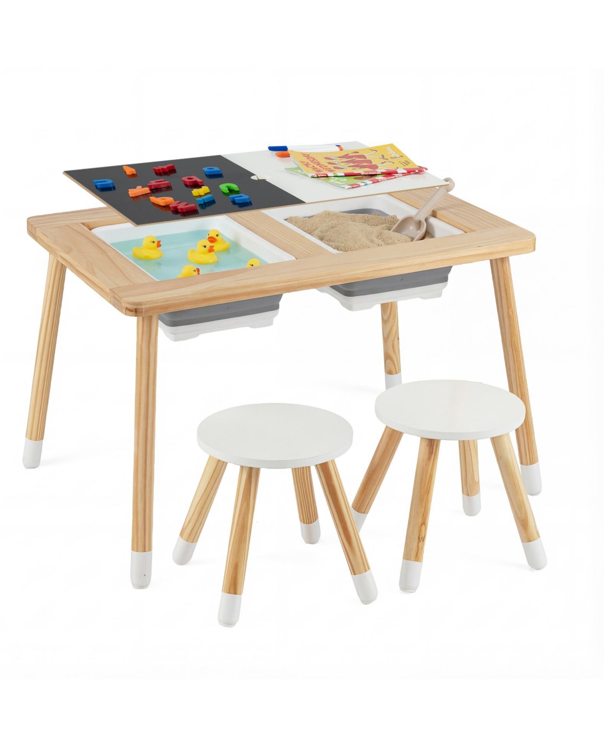 Click here for Gouun Wooden Kids Activity Table with Double-Sided... prices