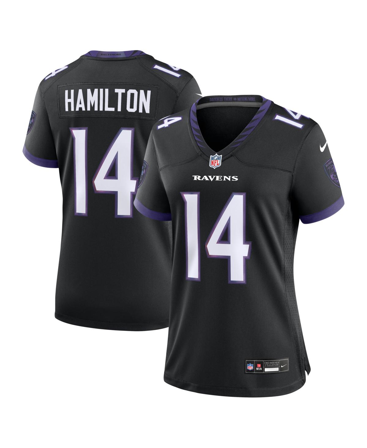 Click here for Nike Womens Kyle Hamilton Black Baltimore Ravens A... prices