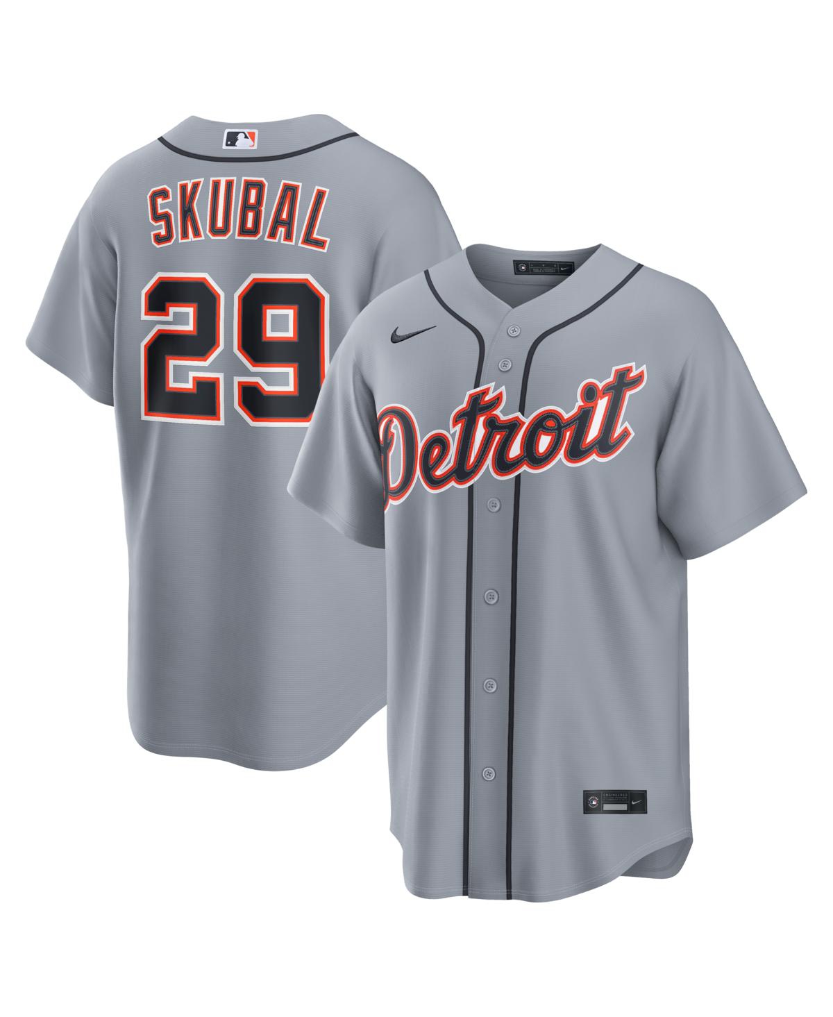 Click here for Nike Mens Tarik Skubal Gray Detroit Tigers Road Re... prices