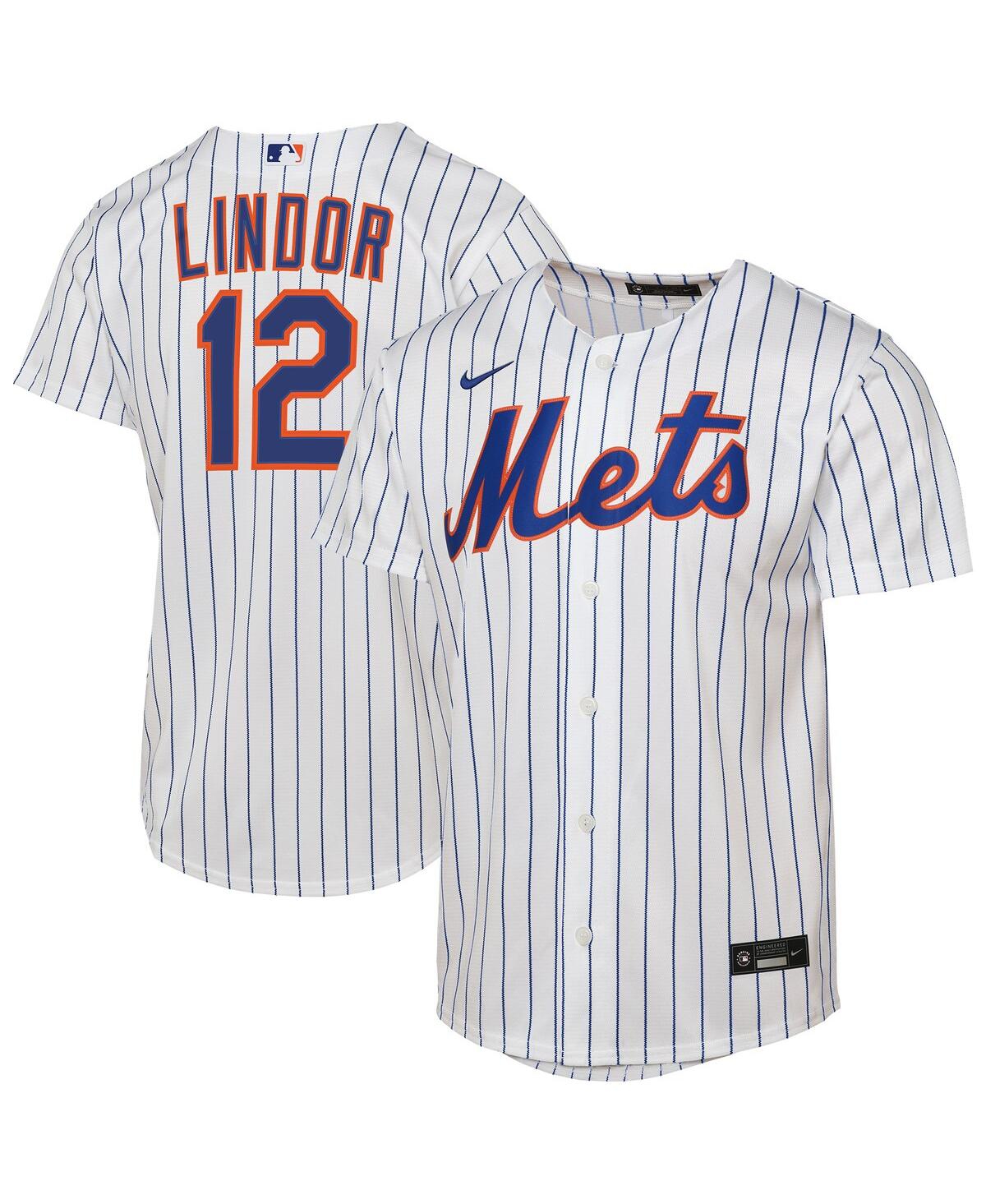 Click here for Nike Big Boys and Girls Francisco Lindor White New... prices