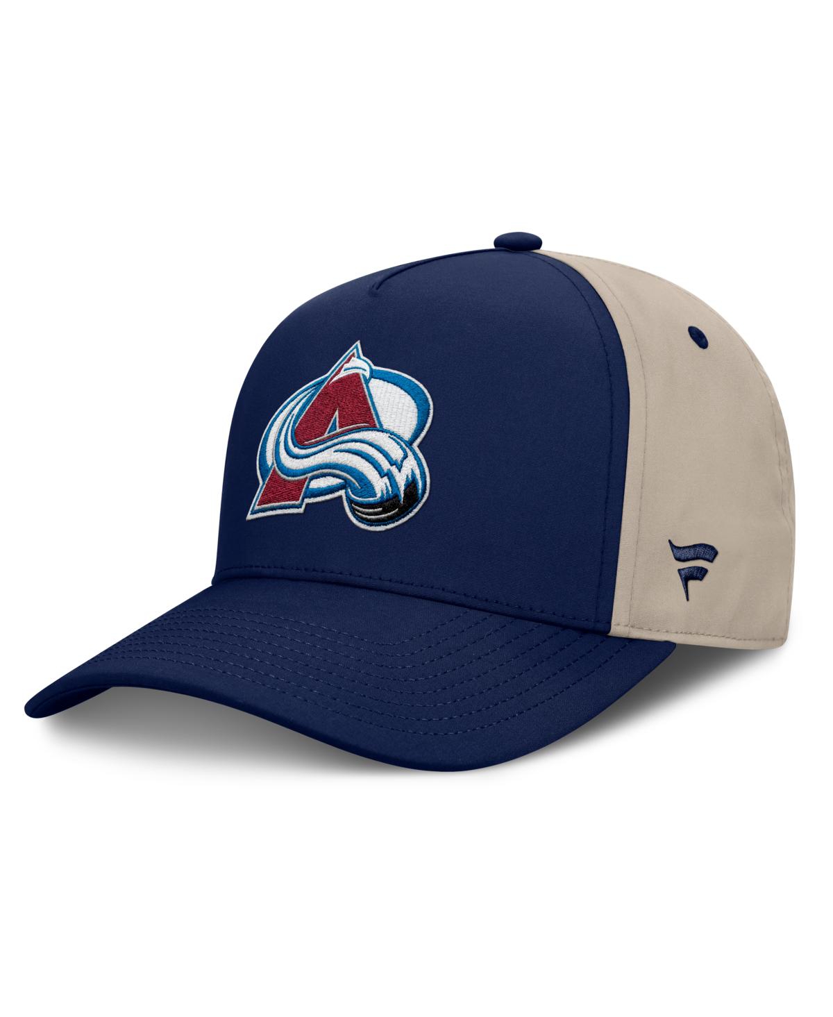 Click here for Fanatics Mens Navy/Tan Colorado Avalanche 2026 Sta... prices