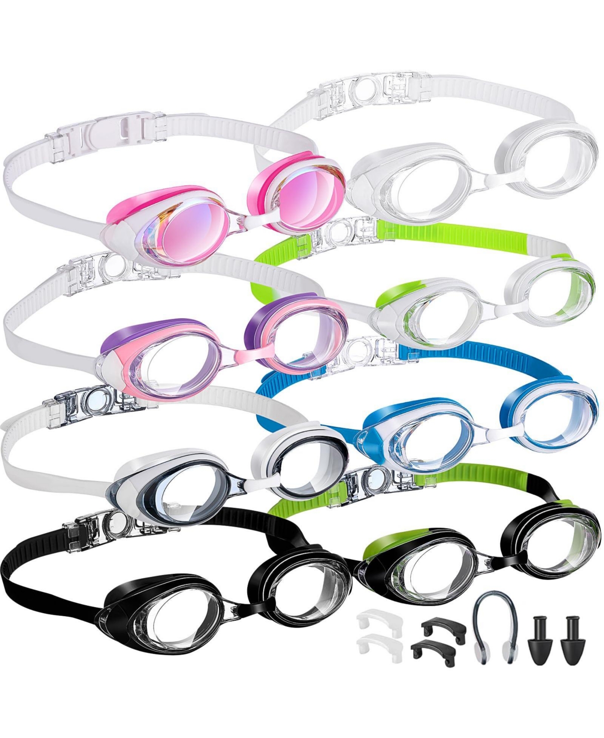 Click here for Gnuadz 8pieces Swim Goggles Anti Fog Silicone Ear... prices