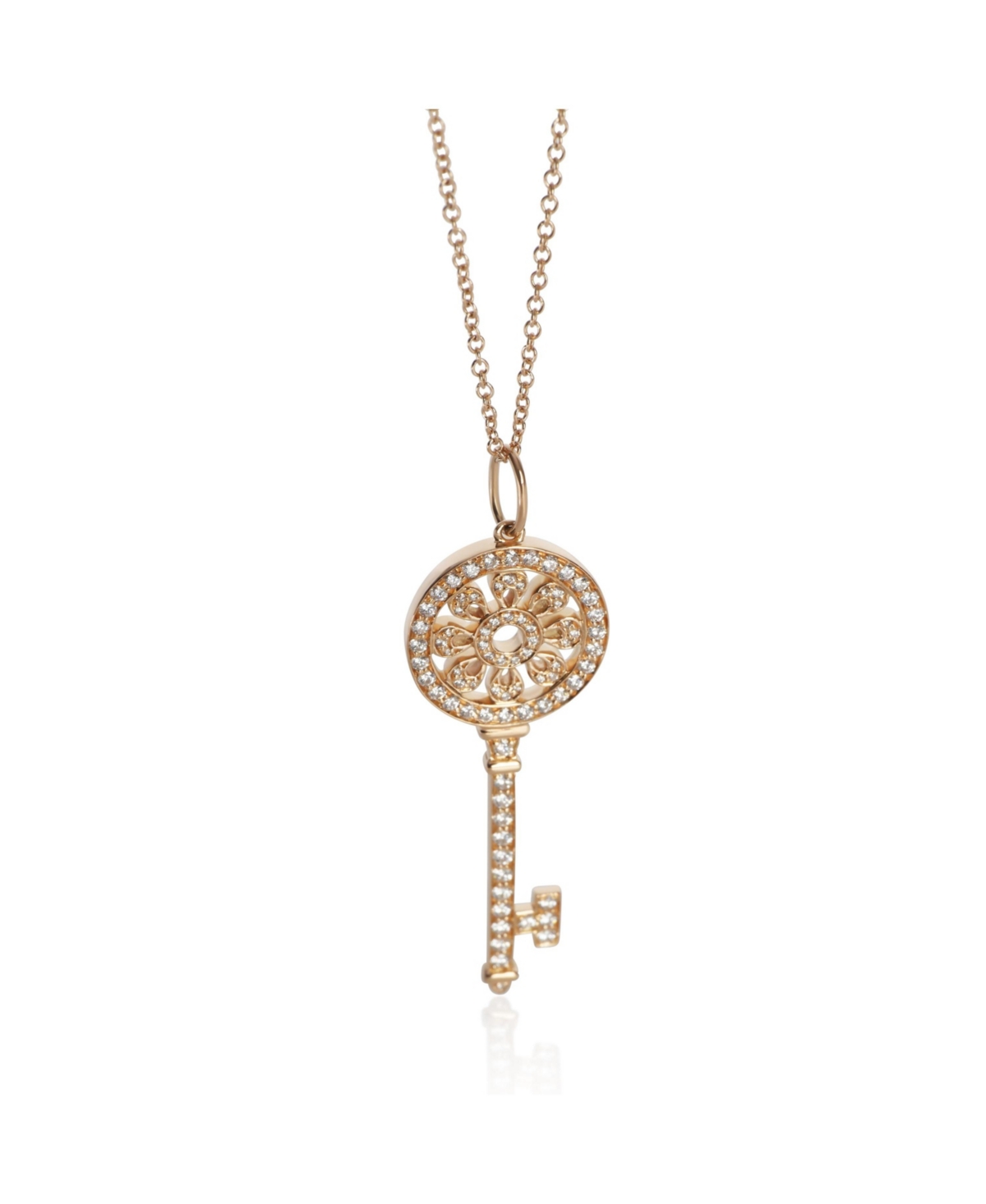 Click here for Pre-Owned Tiffany & Co Rose Gold Diamond Medium Mo... prices