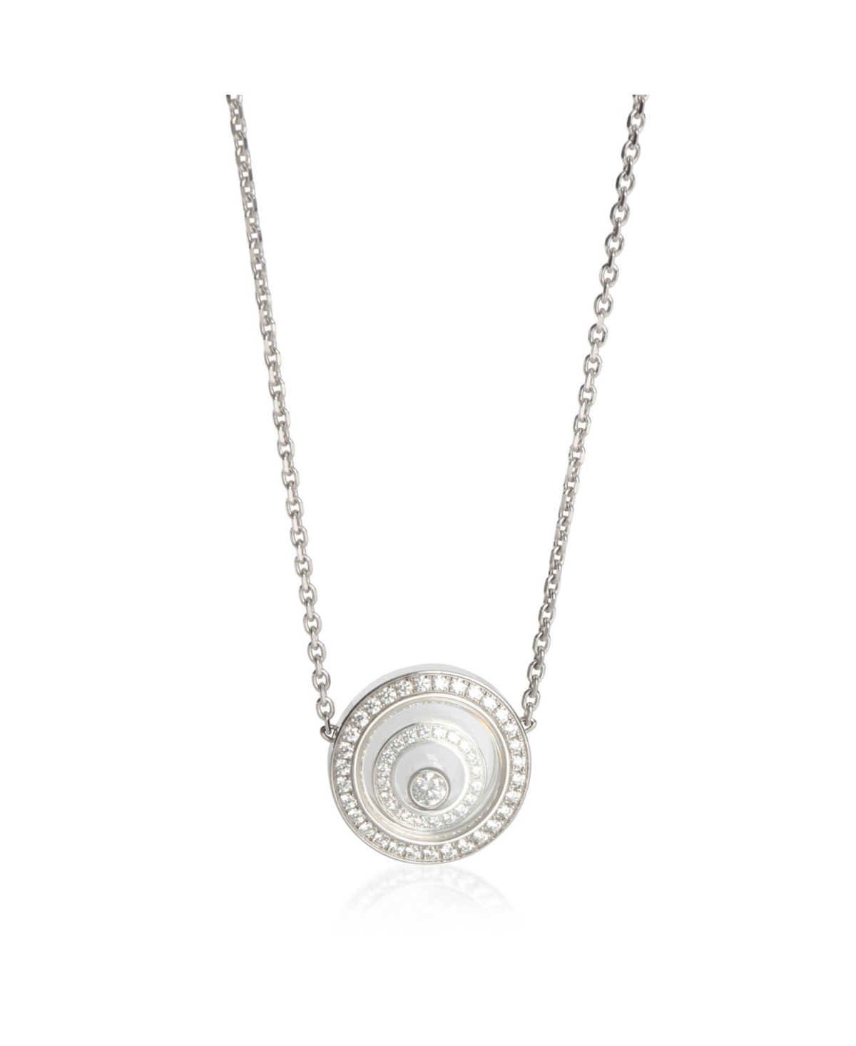 Click here for Pre-Owned Chopard White Gold Diamond Happy Spirit... prices