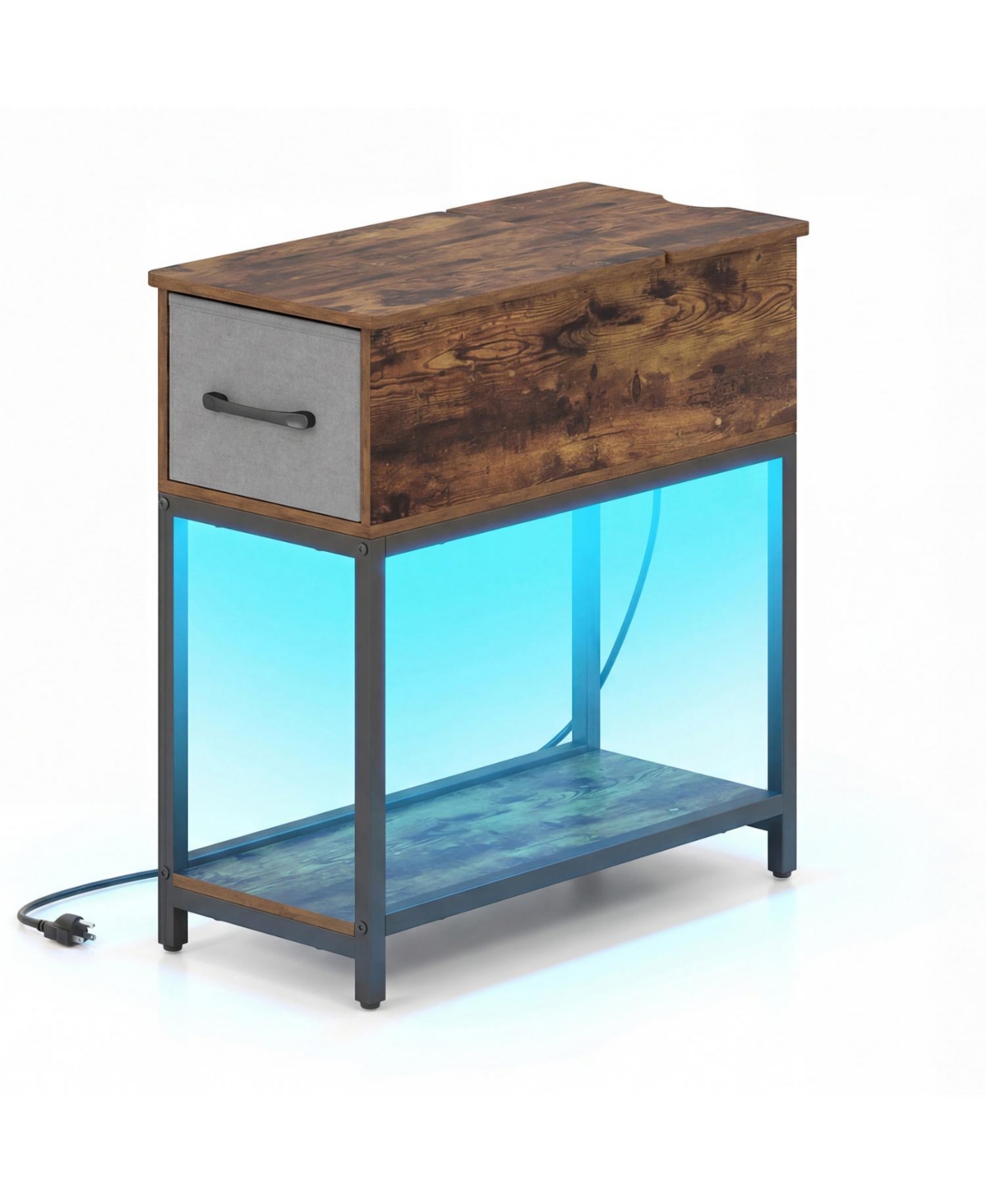 Click here for Slickblue Industrial Narrow End Table with Chargin... prices