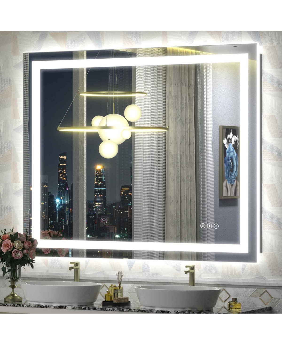 Click here for Apmir 48 x 40 Super Bright Front and Back Led Ligh... prices