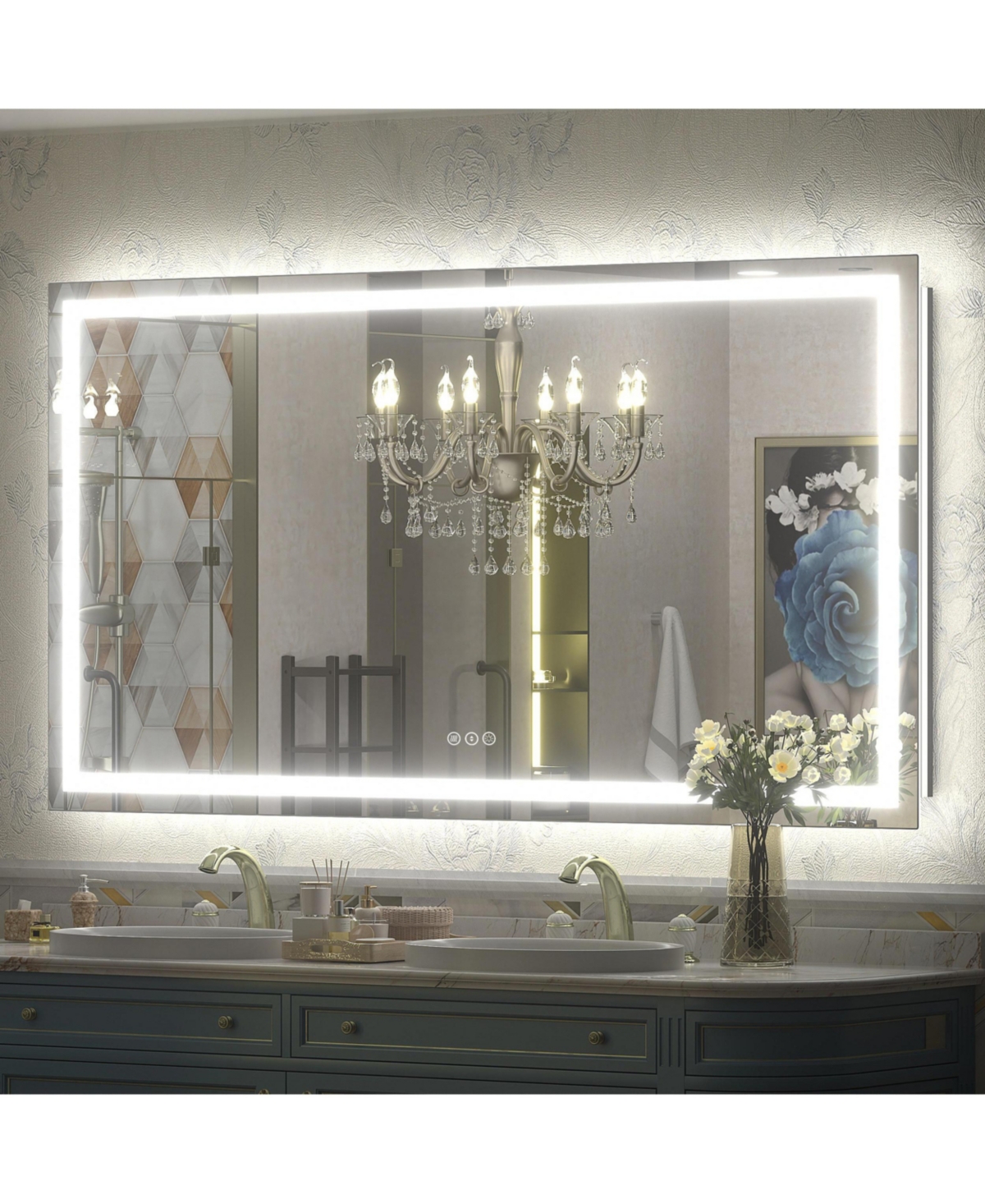 Click here for Apmir 60 x 32 Super Bright Front and Back Led Ligh... prices