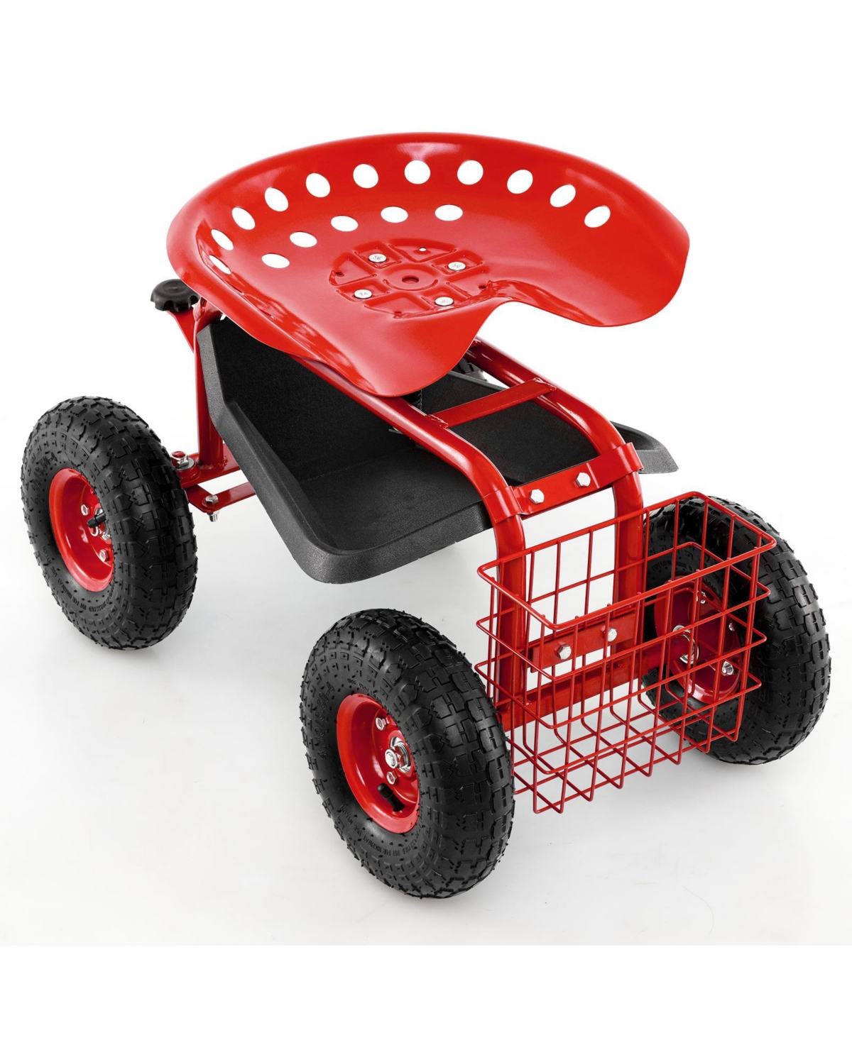Click here for Sugift Four Wheel Rolling Garden Cart with Work Se... prices