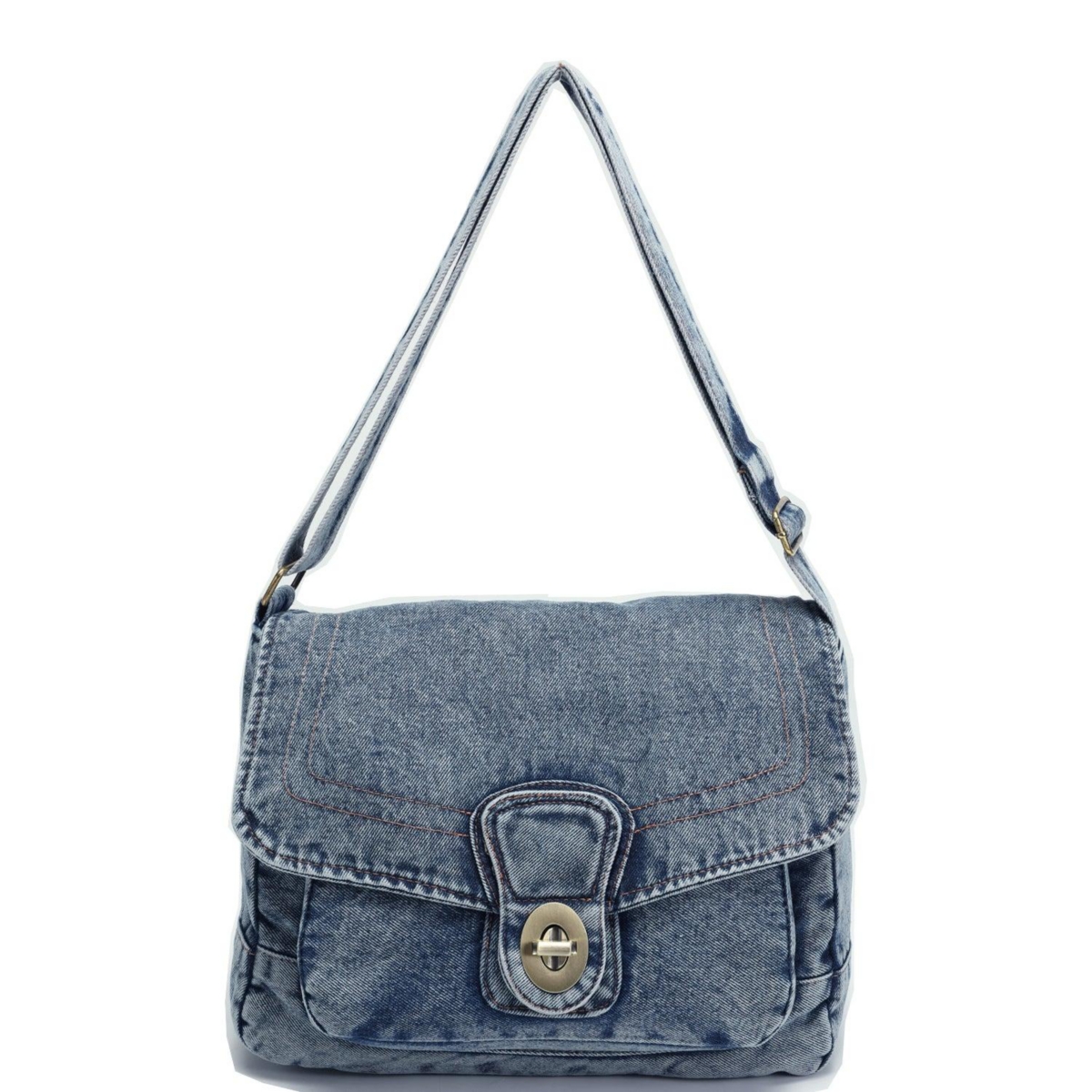 Click here for Luma Denim Flap Shoulder Bag Crossbody Purse Casua... prices