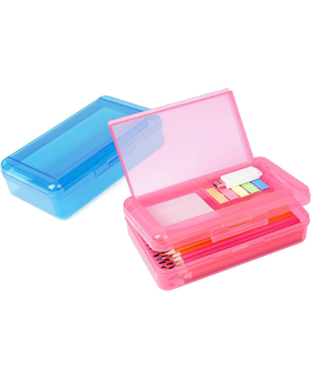 Click here for Danrong 2 Pack Double Layer Plastic Pencil Box Lar... prices