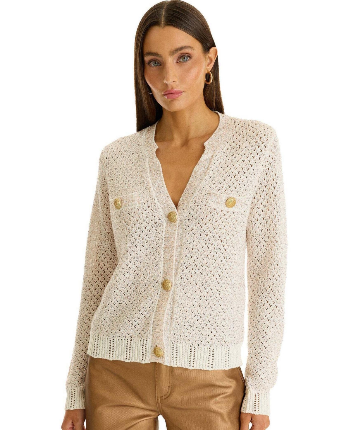Click here for The Noli Shop Womens Shannon Sequin Cardigan Top -... prices