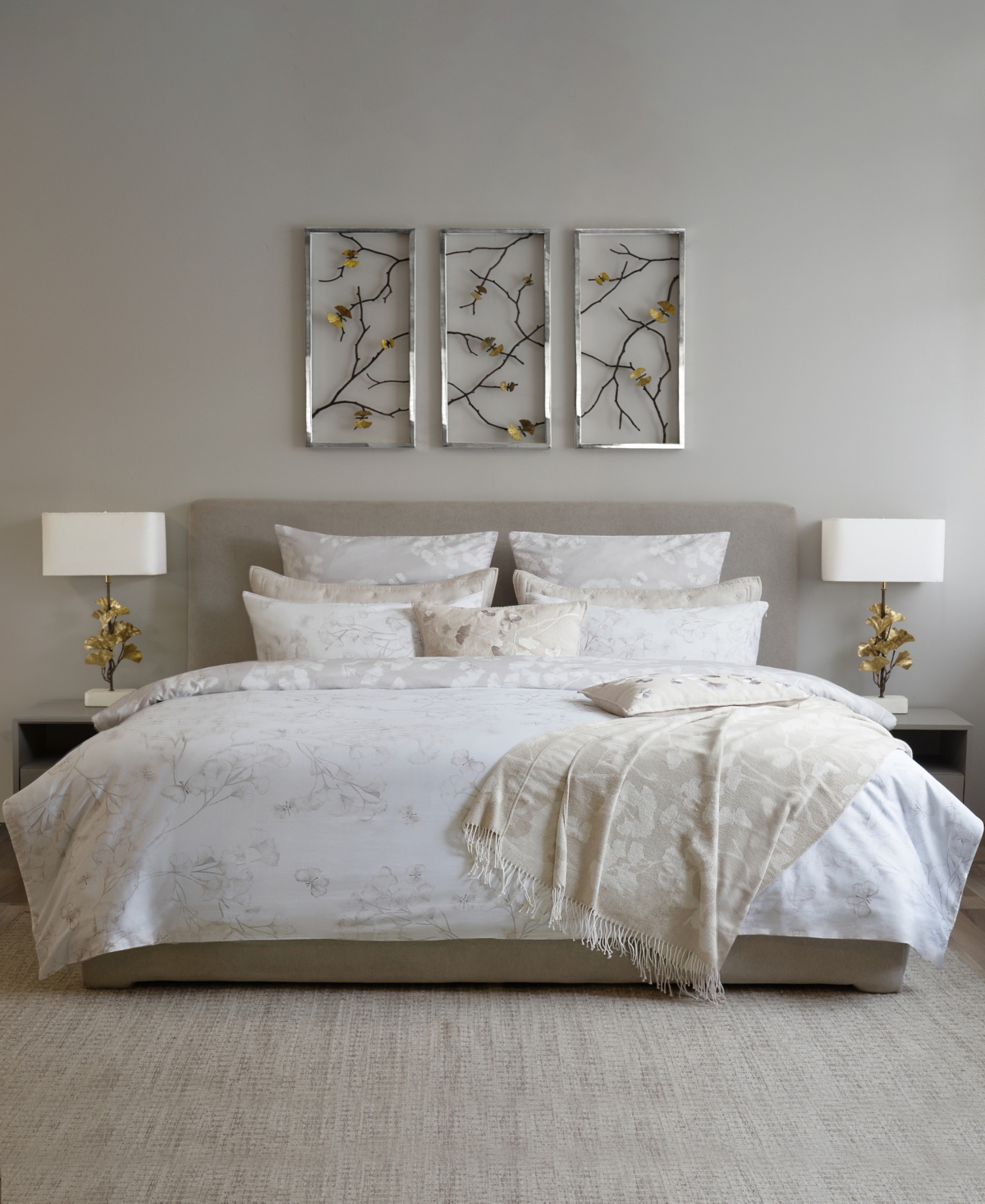 Click here for Michael Aram Butterfly Gingko Cotton Duvet Cover... prices