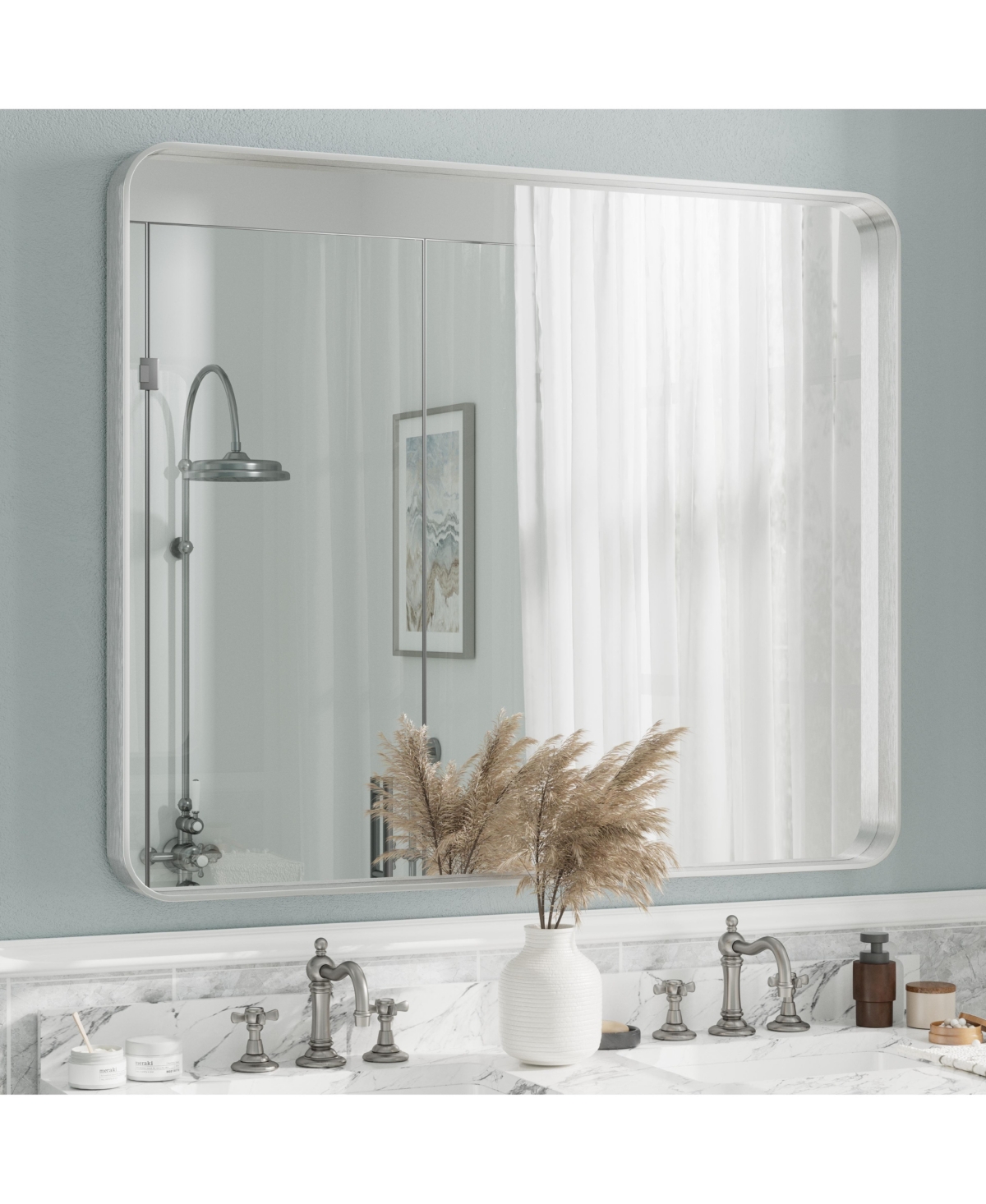 Click here for Apmir 48 x 40 High-Strength Tempered Glass and Alu... prices