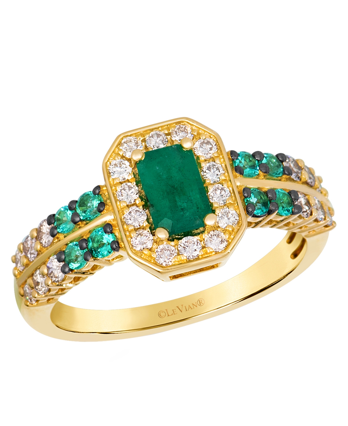 Click here for Le Vian Emerald & Nude Diamond (3/8 ct. t.w.) Ring... prices