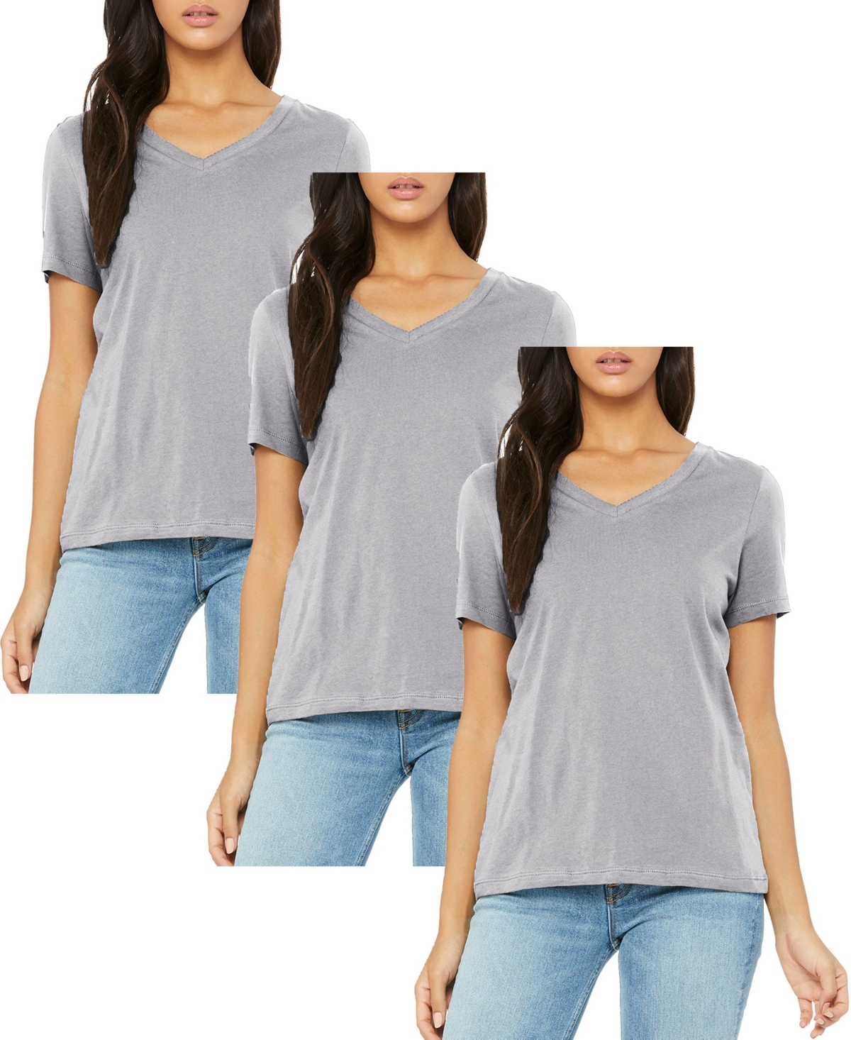 Click here for Blu Rock Womens Loose Fit Short Sleeve V-Neck Cott... prices