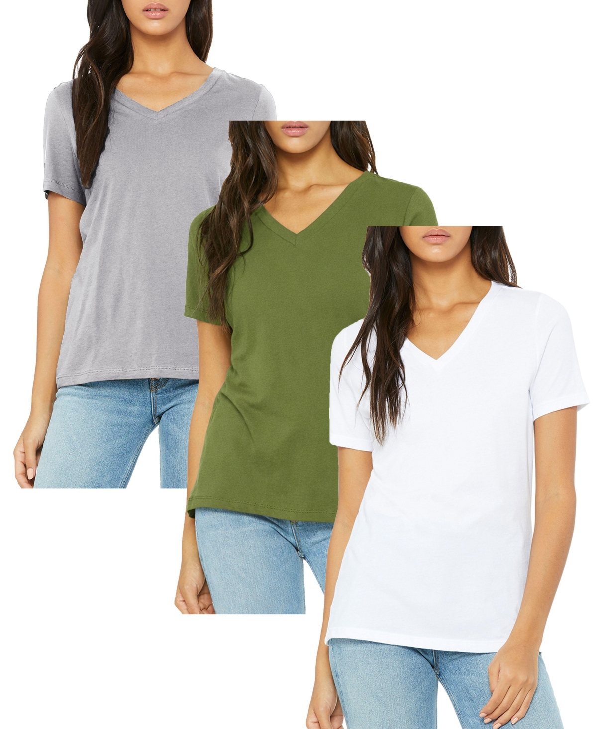 Click here for Blu Rock Womens Loose Fit Short Sleeve V-Neck Cott... prices
