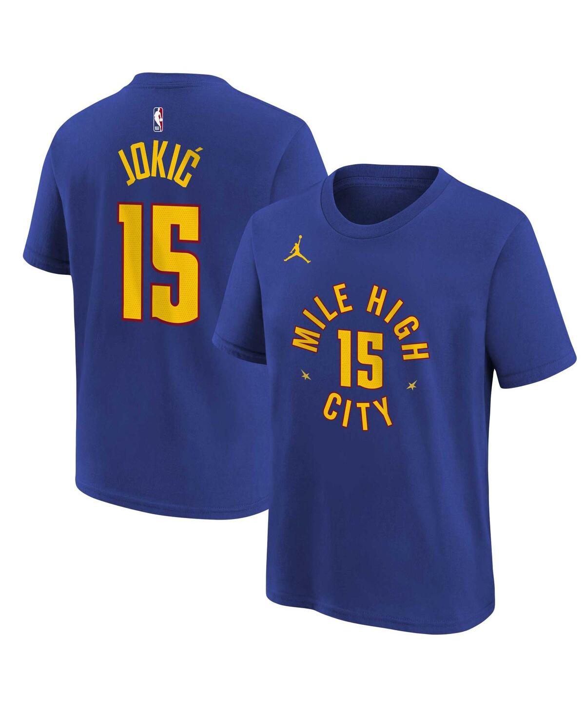 Click here for Jordan Big Boys and Girls Nikola Jokic Blue Denver... prices