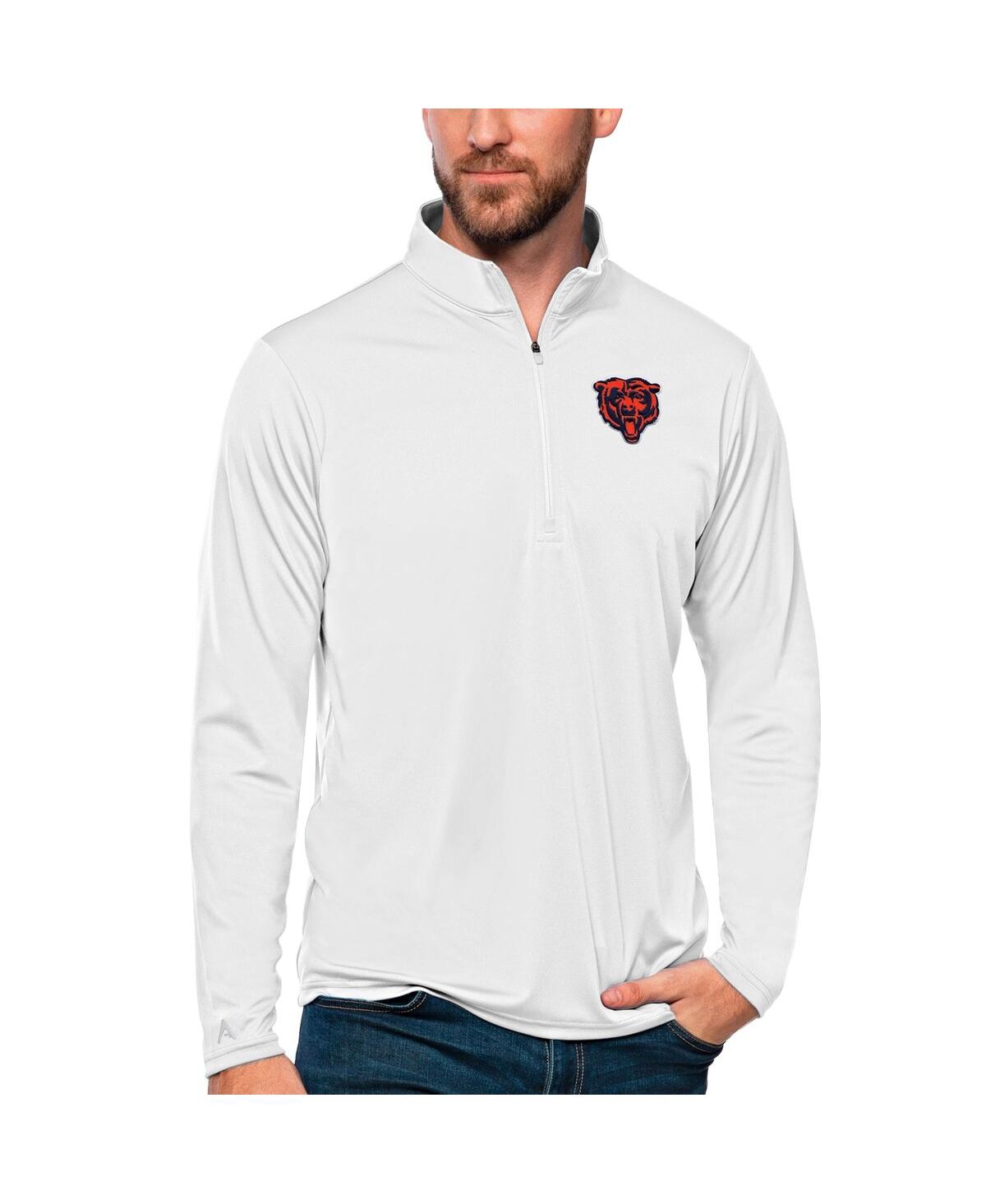Click here for Antigua Mens White Chicago Bears Tribute Quarter-Z... prices