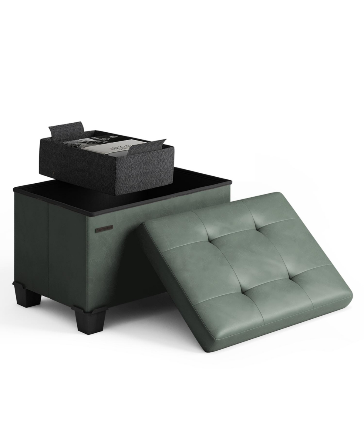 Click here for Nestl 16 Inch Ottoman Storage Bench with Storage B... prices