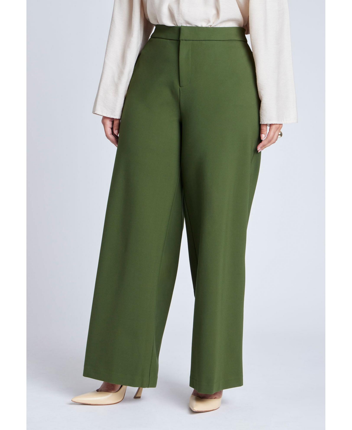 Click here for Eloquii Womens The Ultimate Stretch Wide Leg Pant... prices