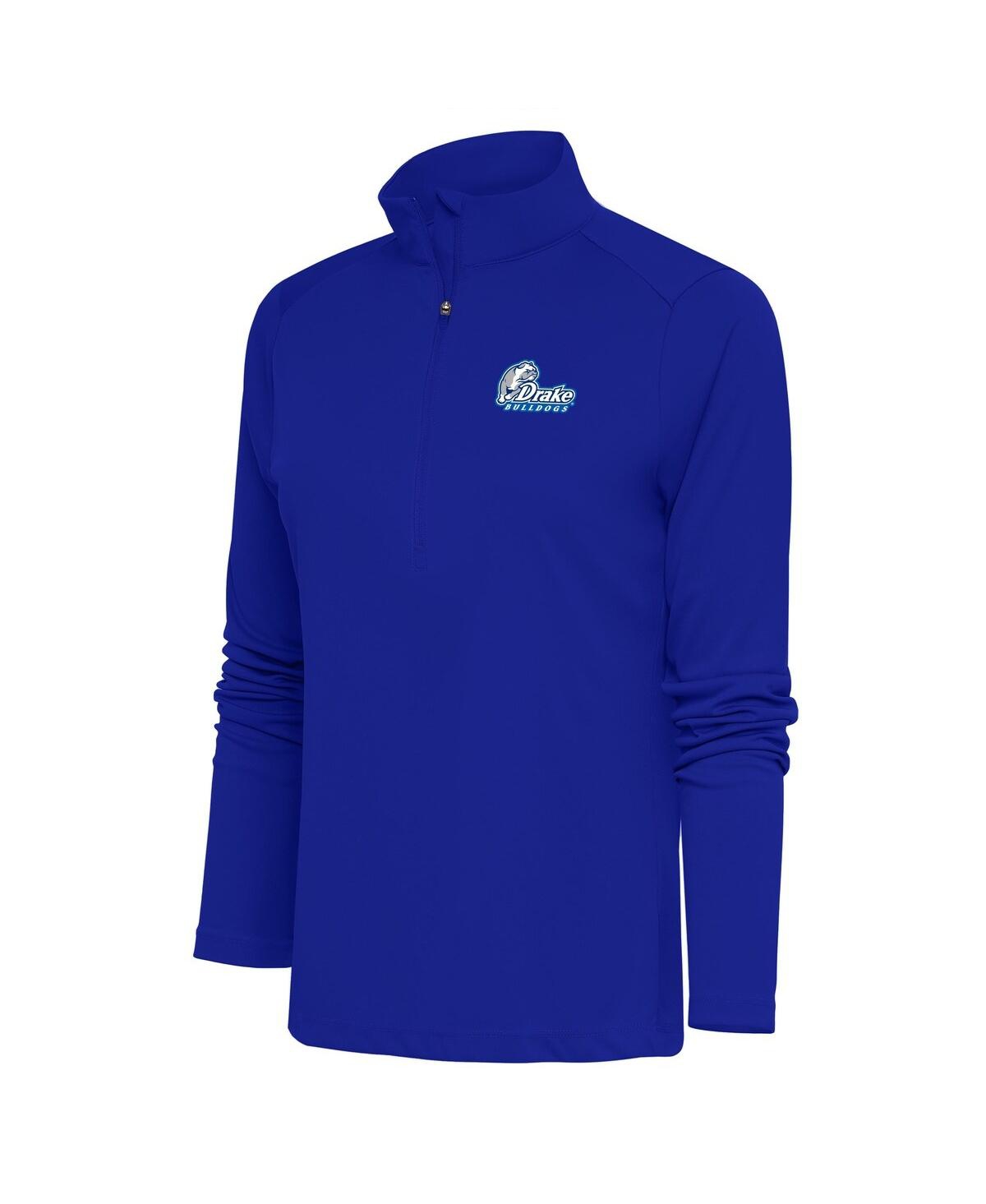 Click here for Antigua Womens Drake Bulldogs Blue Tribute Half-Zi... prices