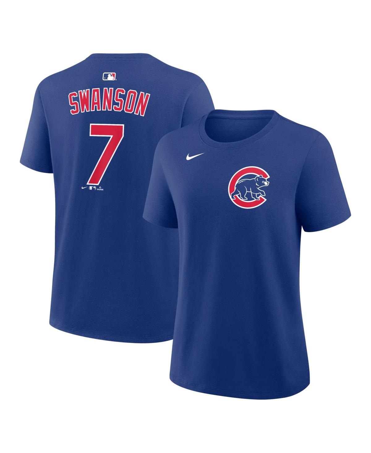 Click here for Nike Womens Dansby Swanson Royal Chicago Cubs Name... prices