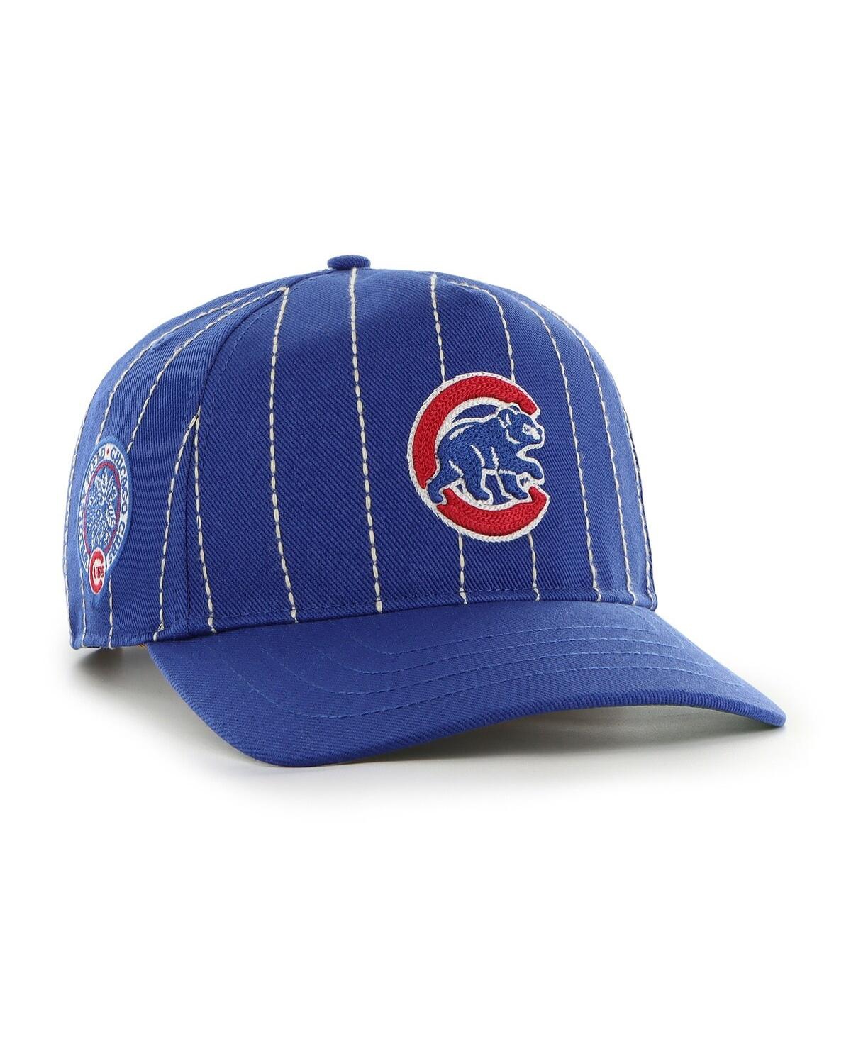 Click here for 47 Brand Mens x Rawlings Royal Chicago Cubs Pinstr... prices