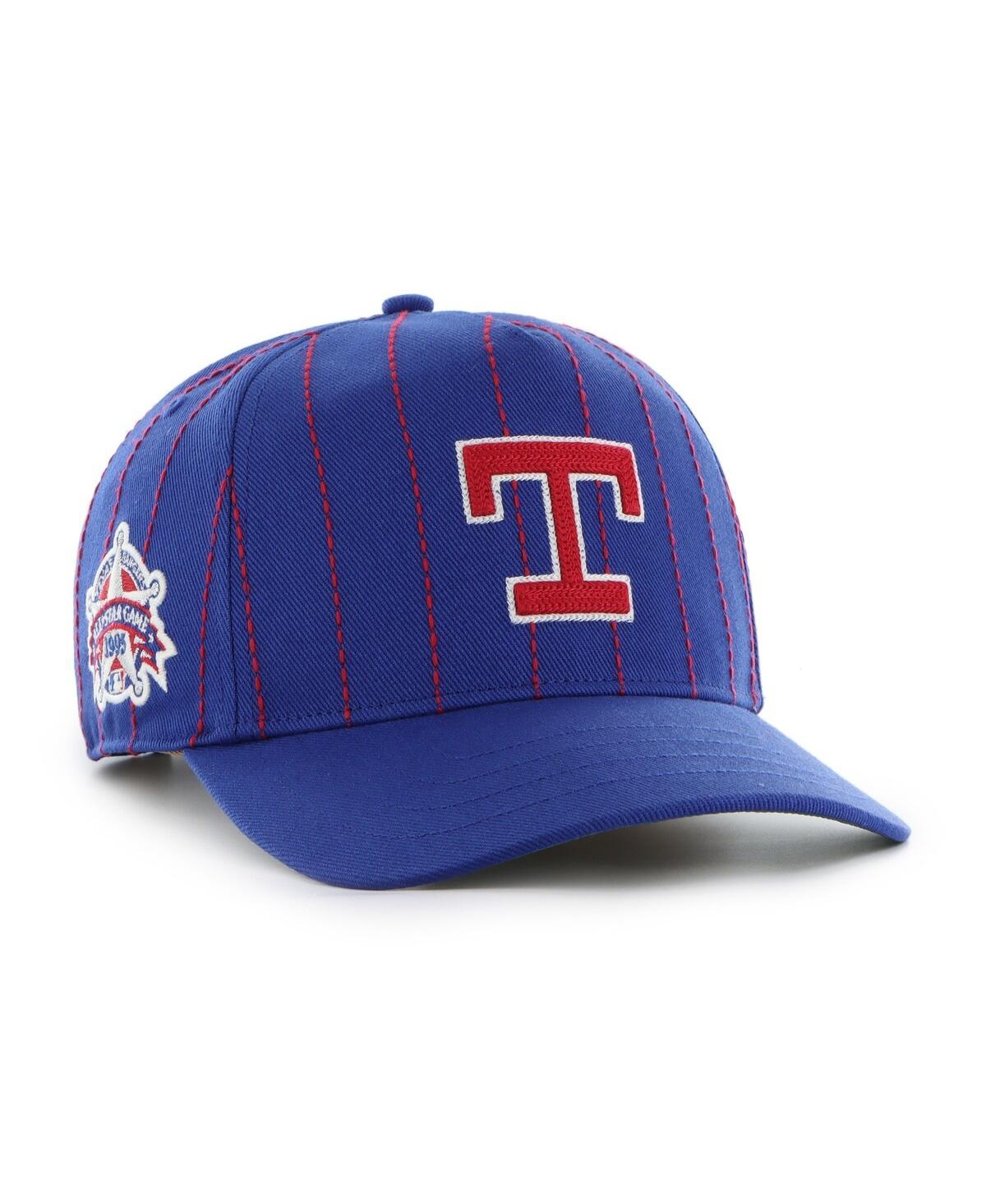 Click here for 47 Brand Mens x Rawlings Royal Texas Rangers Pinst... prices